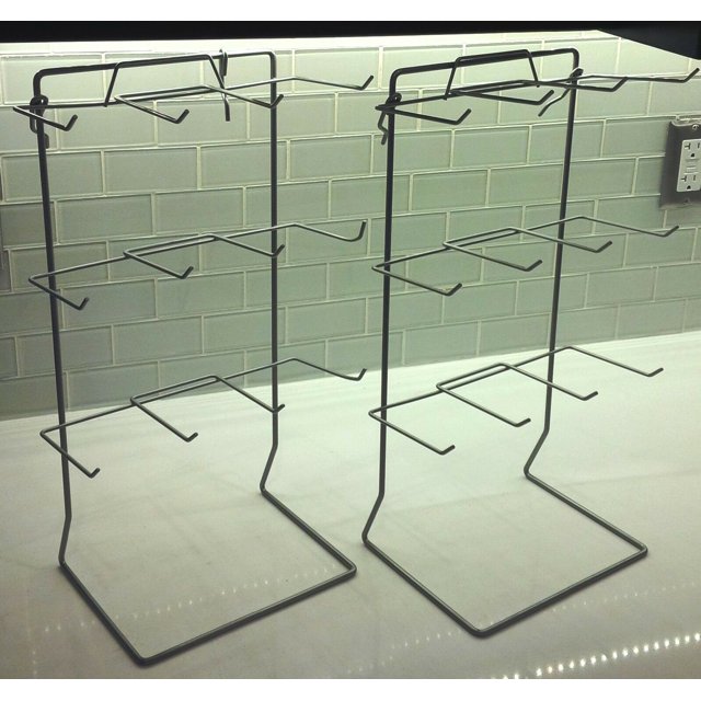 Counter Top Display Rack W/ 12 Peg Hook in Silver - Box of 2 - Walmart.com