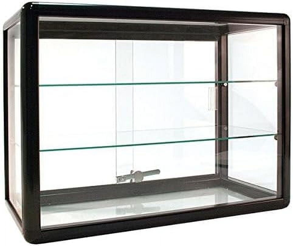 Counter Top Glass Display Showcase with Option for LED Lights -White ...