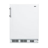 Counter height break room refrigerator-freezer in white with NIST ...