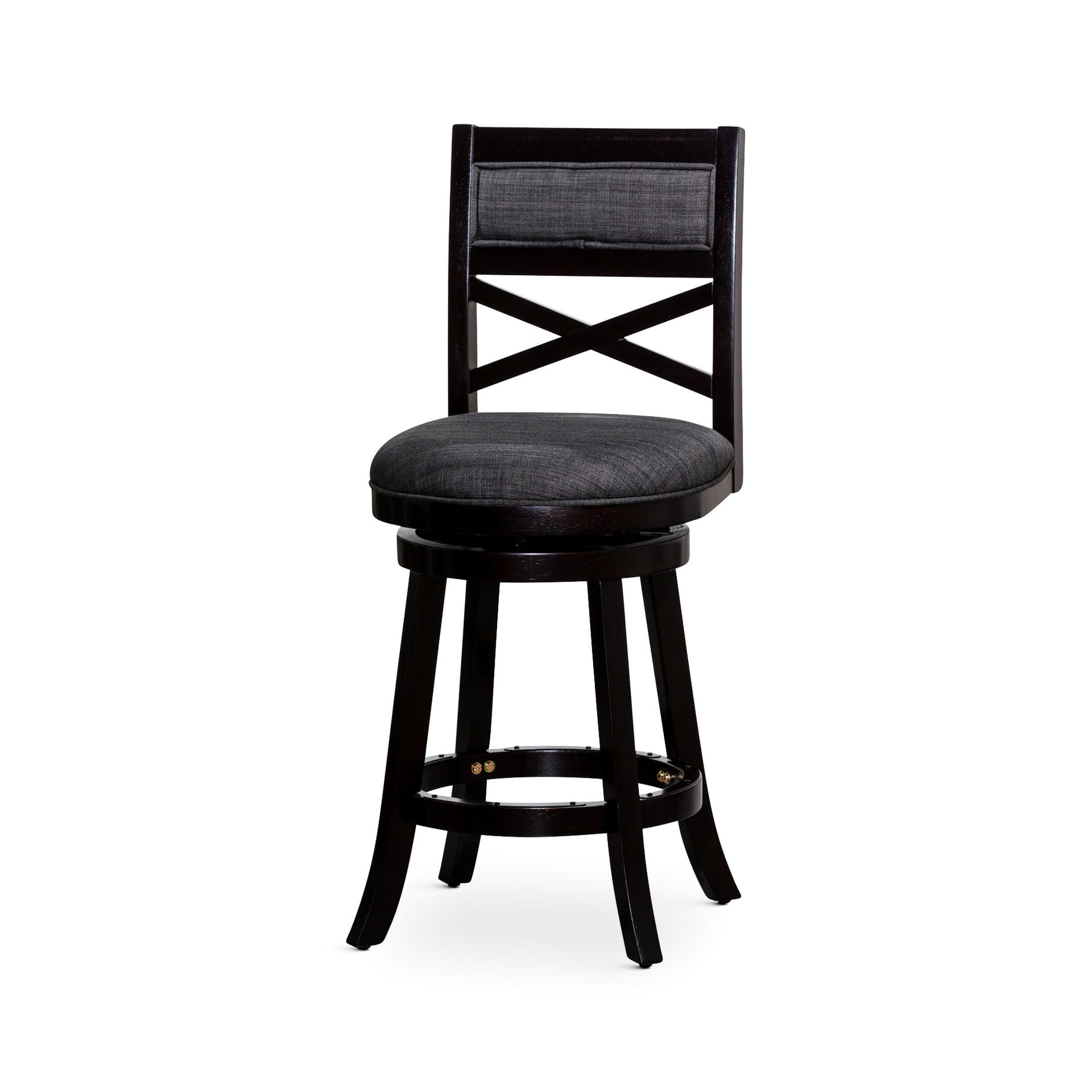 Counter or Bar X-Back Swivel Stool | Classic Style for Any Decor ...