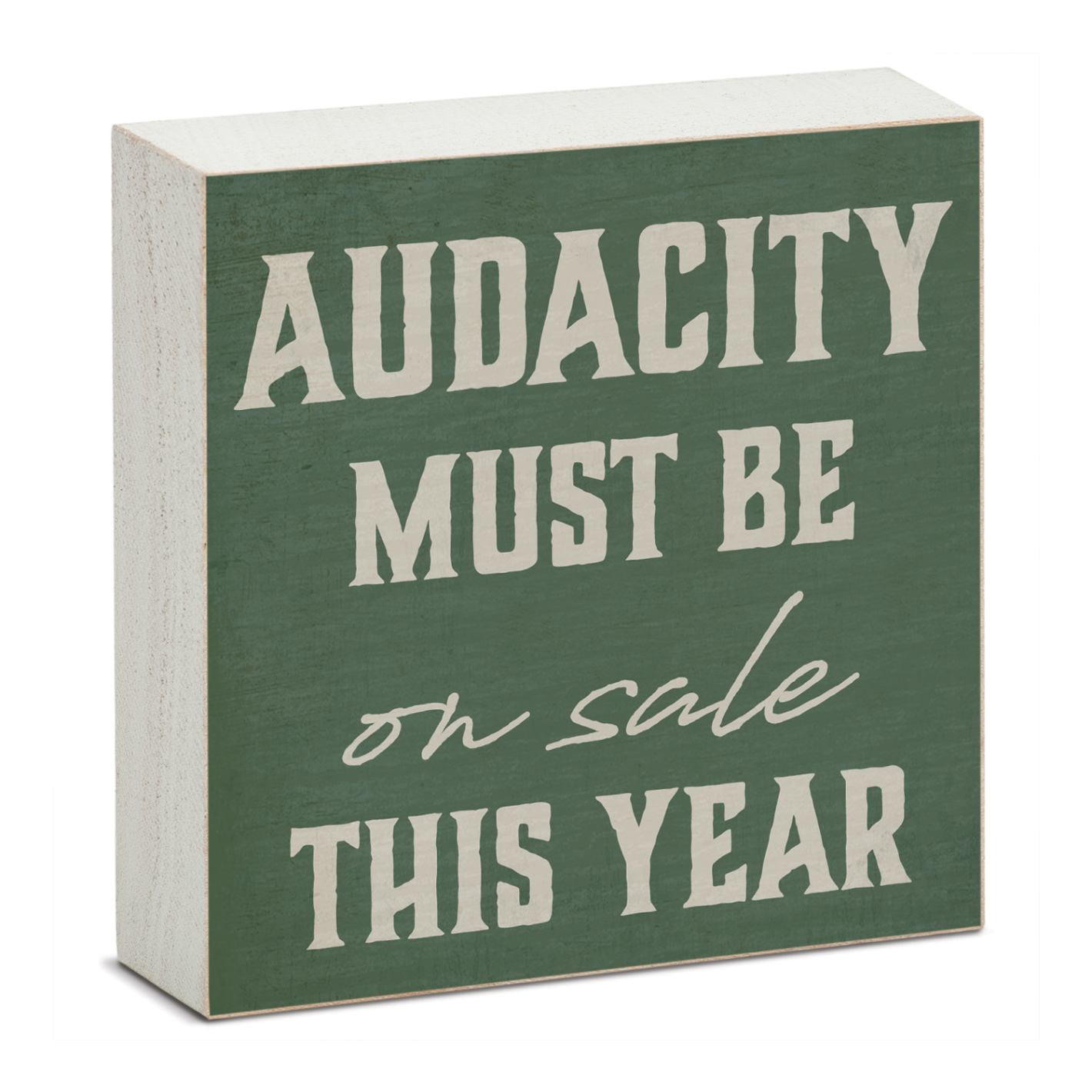 CounterArt "Audacity" Humorous Freestanding Wood Block Sign - Walmart.com