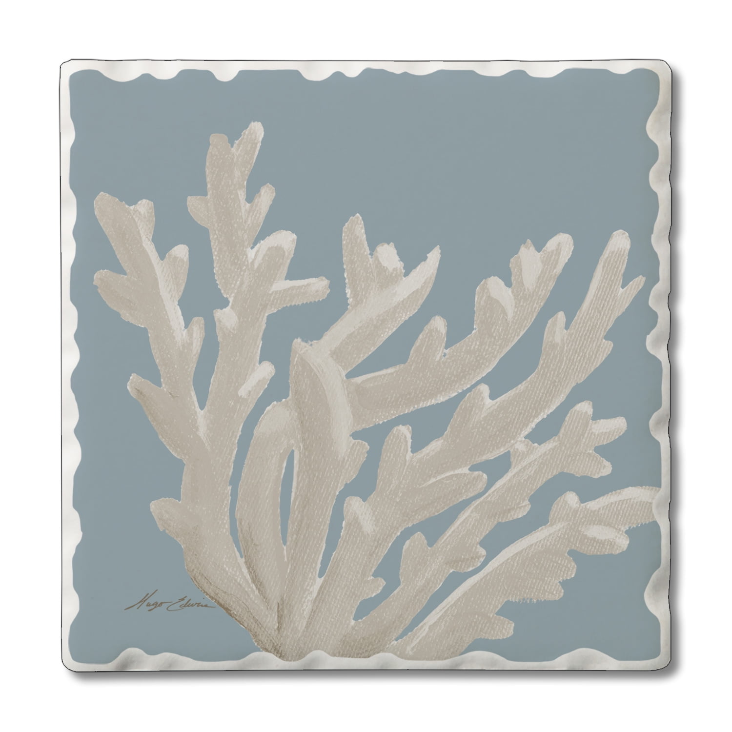 CounterArt "Coral Reefs" 1 Pack Absorbent Stone Tumbled Tile Coaster 4 ...