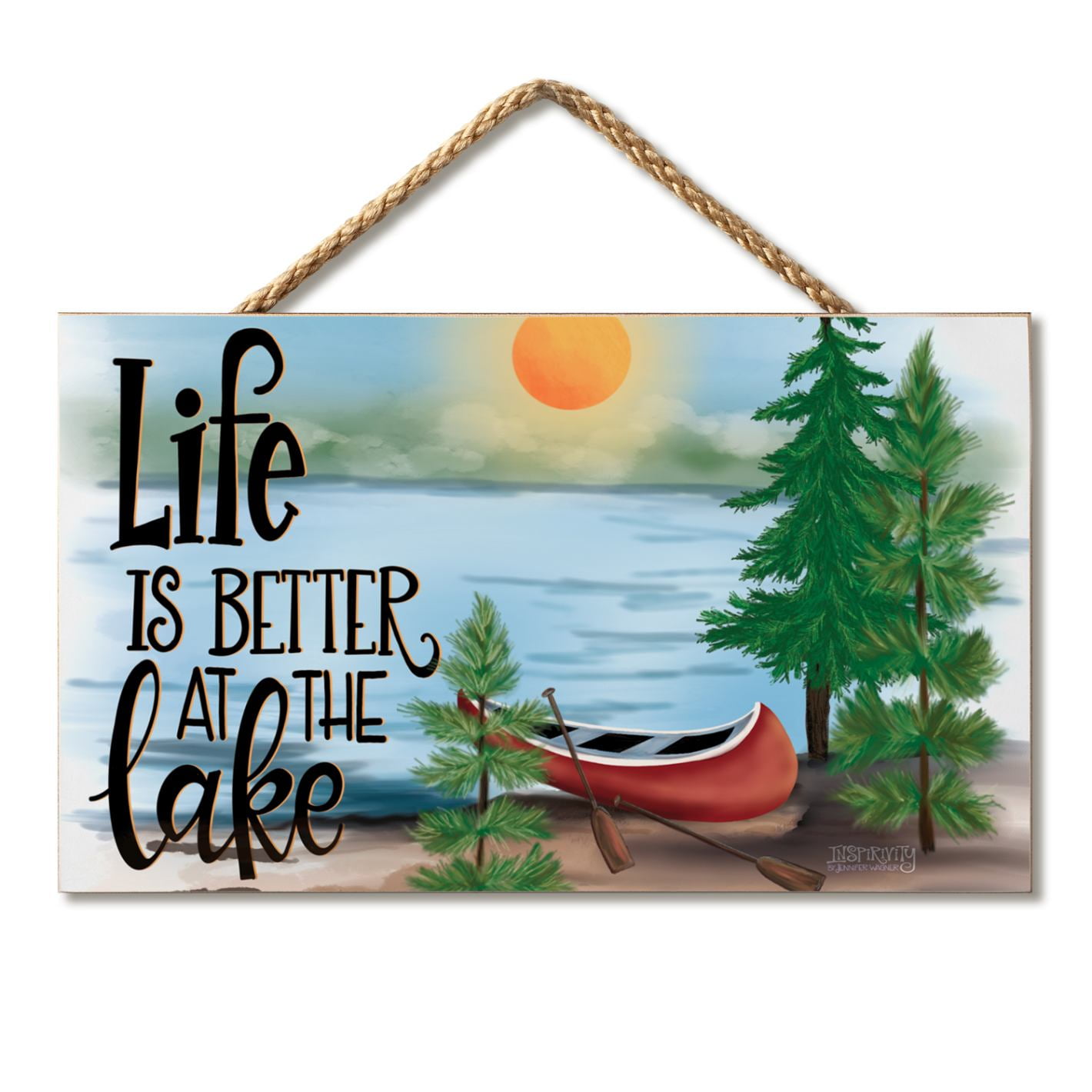CounterArt "Life Is Better" Hanging Wood Wall Sign - Walmart.com
