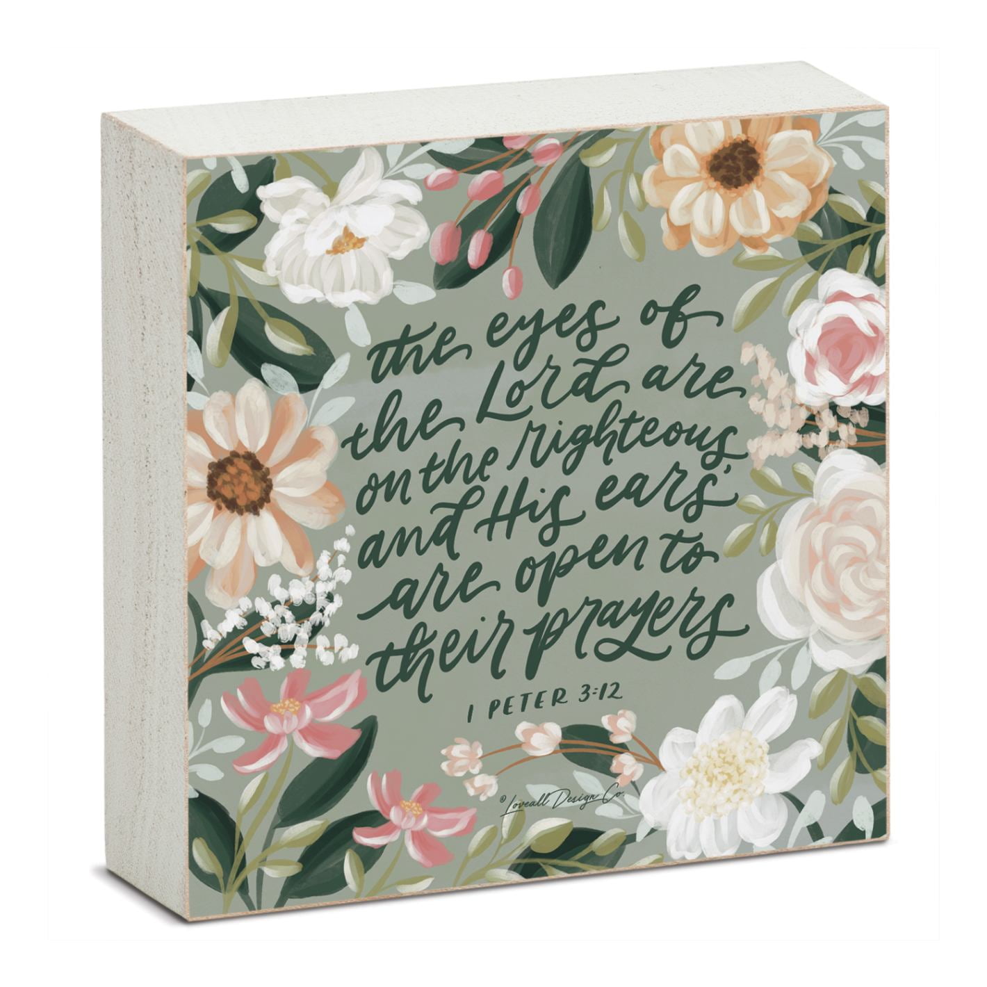 CounterArt "Righteous" Freestanding Solid Wood Block Sign - Walmart.com