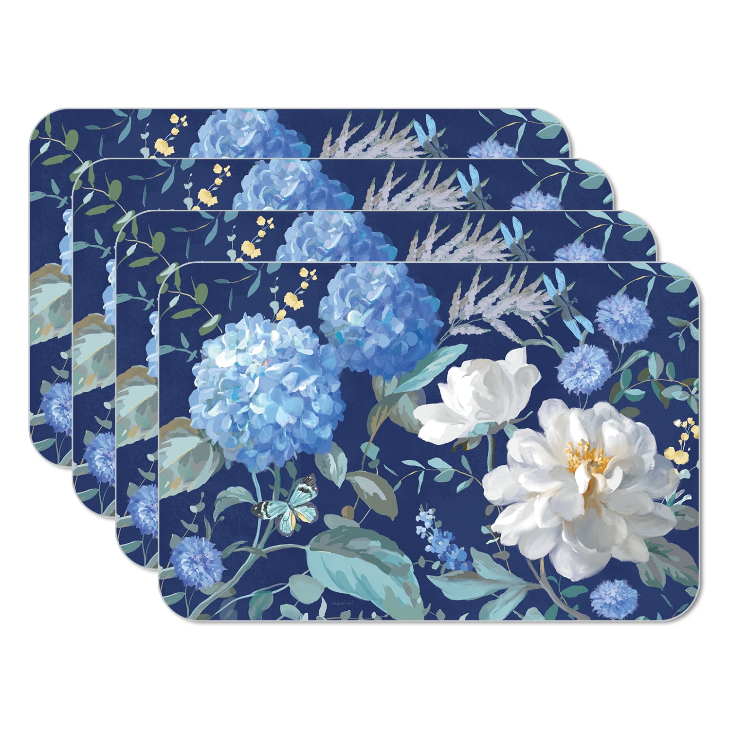 CounterArt "Spring Morning" 4-Pack Reversible Plastic Tabletop ...