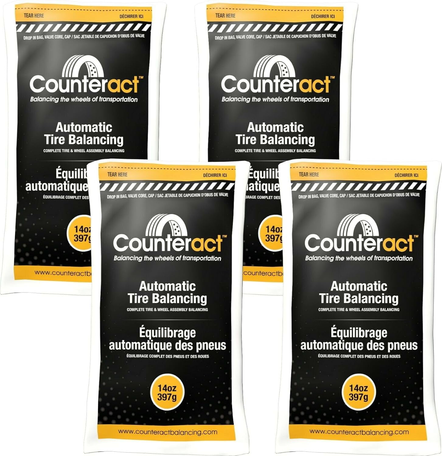 Counteract 14OZ-B4 Centrifugal Force Tire/Wheel Balancing Beads - Off ...