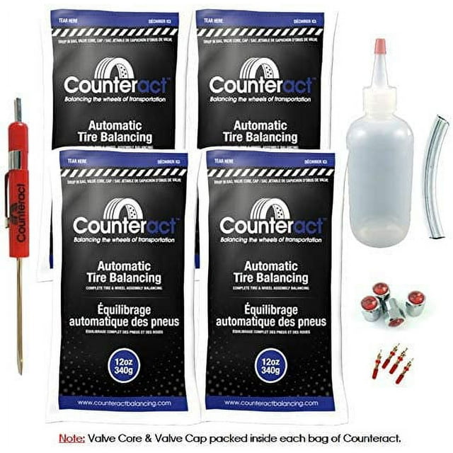Counteract DIYK-12 Tire/Wheel Balancing Kit - Includes (4) 12oz Bead ...