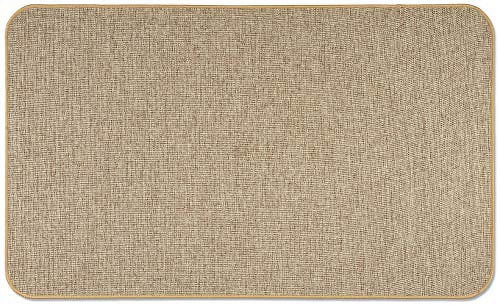 Counterart Beige Indoor/Outdoor Linen Look Floor Mat - Walmart.com