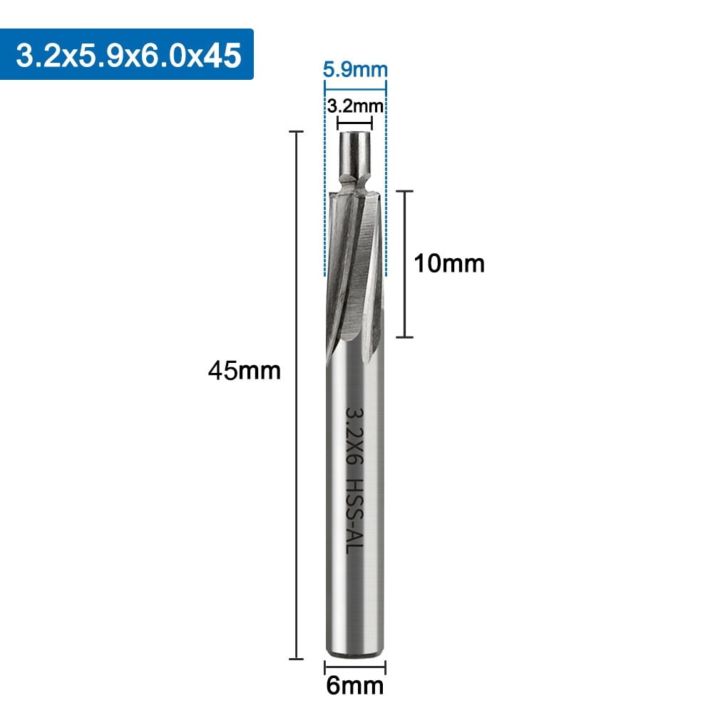 Counterbore End Mill Slotting Tools Countersink Milling Cutter 4 Flutes ...