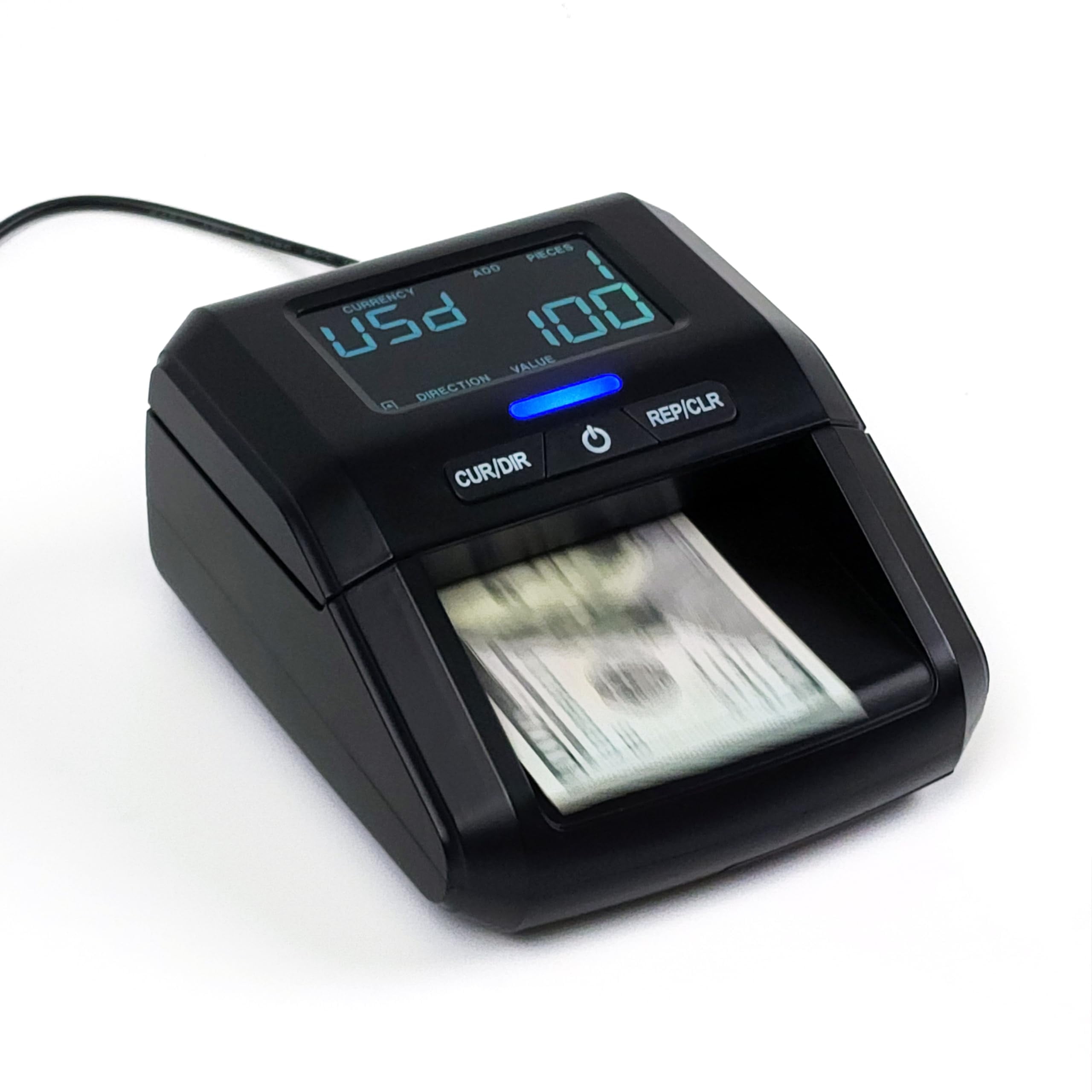 Counterfeit Bill Money Detector Machine with LCD Display, Portable ...