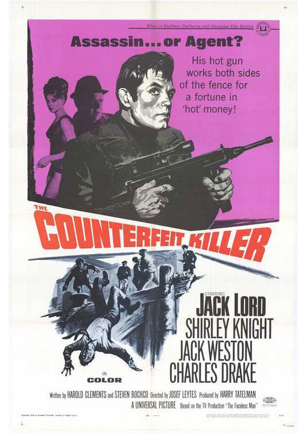 Counterfeit Killer - movie POSTER (Style A) (11" x 17") (1968 ...