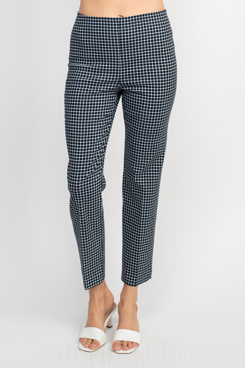 Counterparts Mid Waist Pull On Multi Print Pencil Cut Stretch Rayon ...