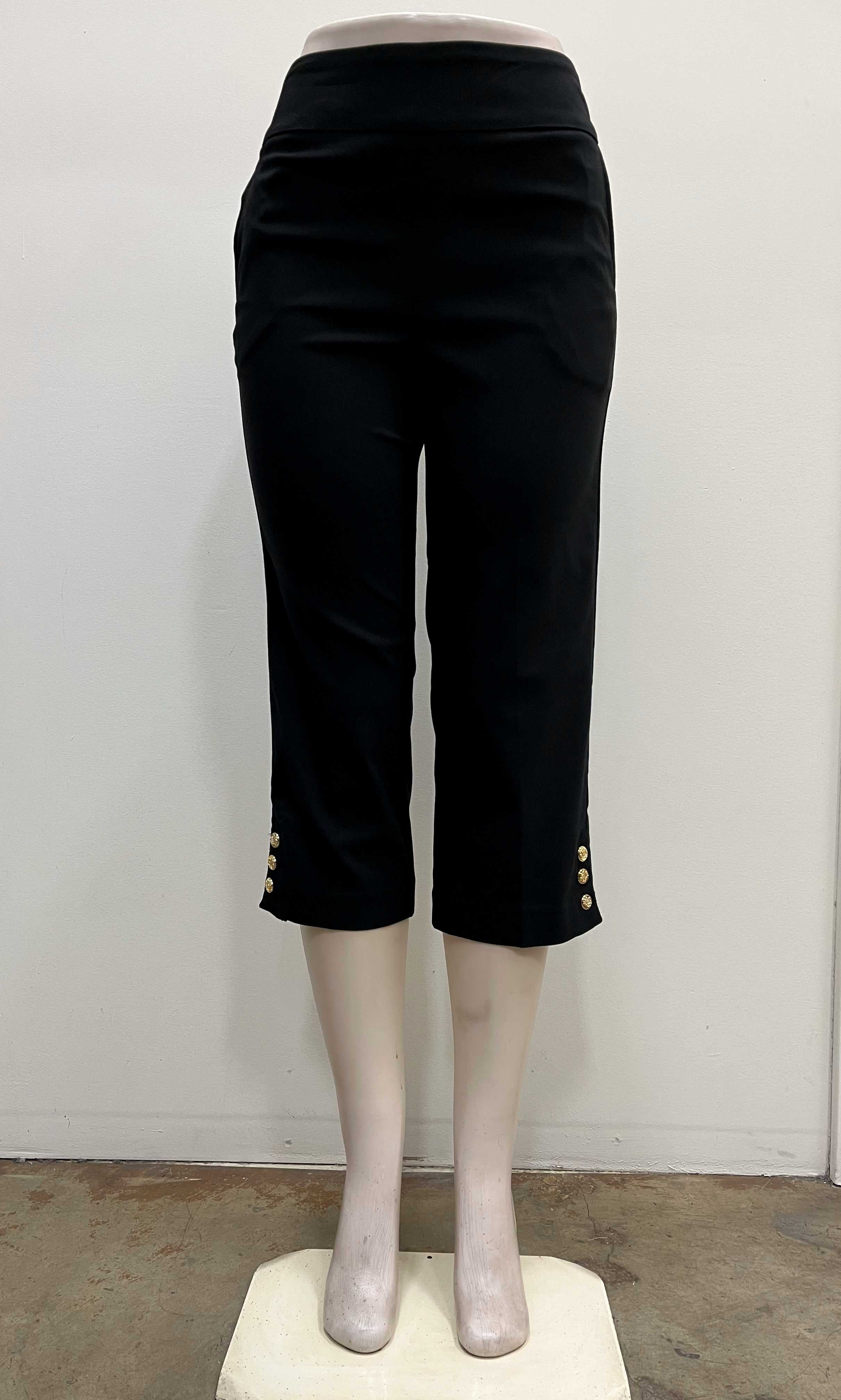 Counterparts Womens pull on stretch front slash pockets Crop with crest ...