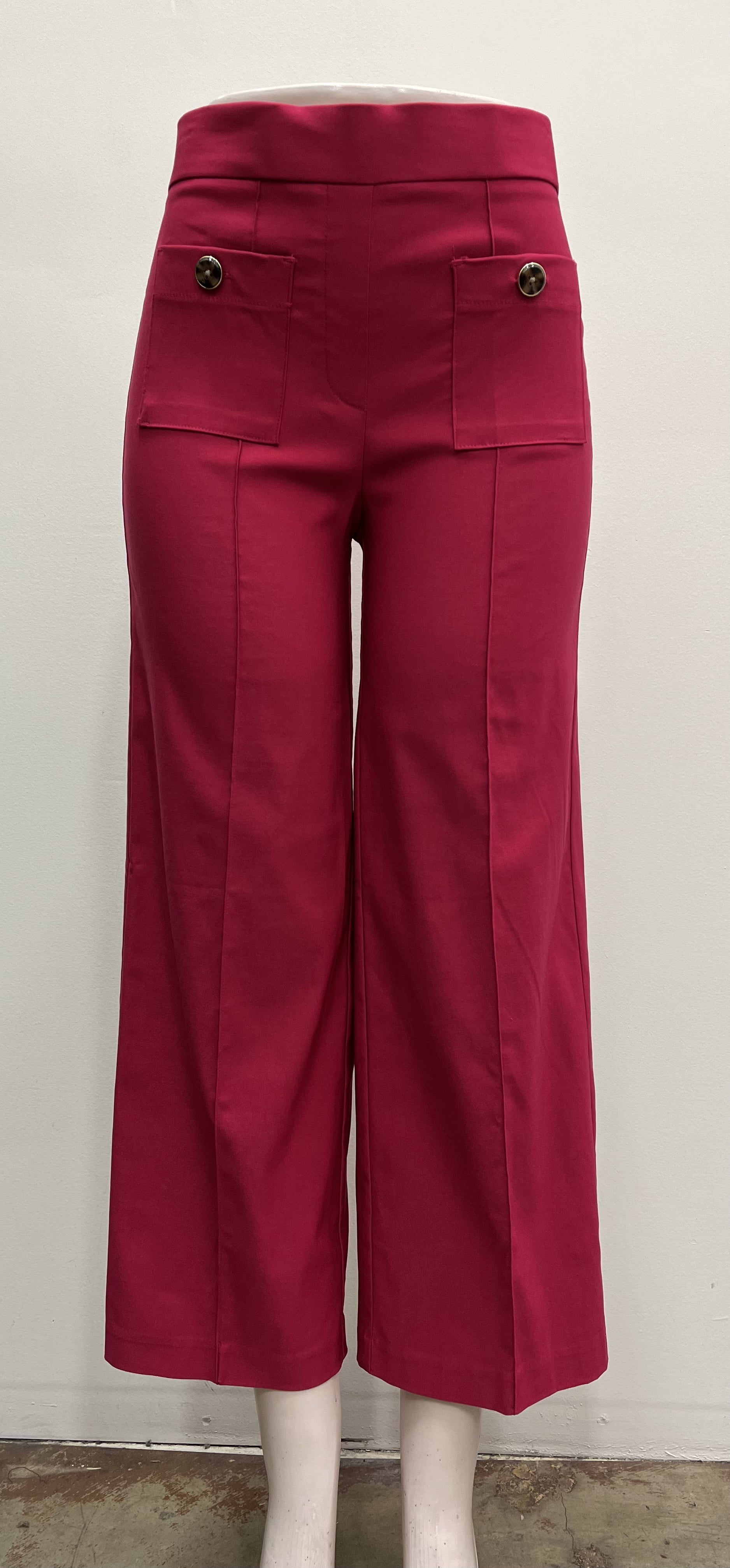 Counterparts pull on stretch ankle length button patch front pockets ...