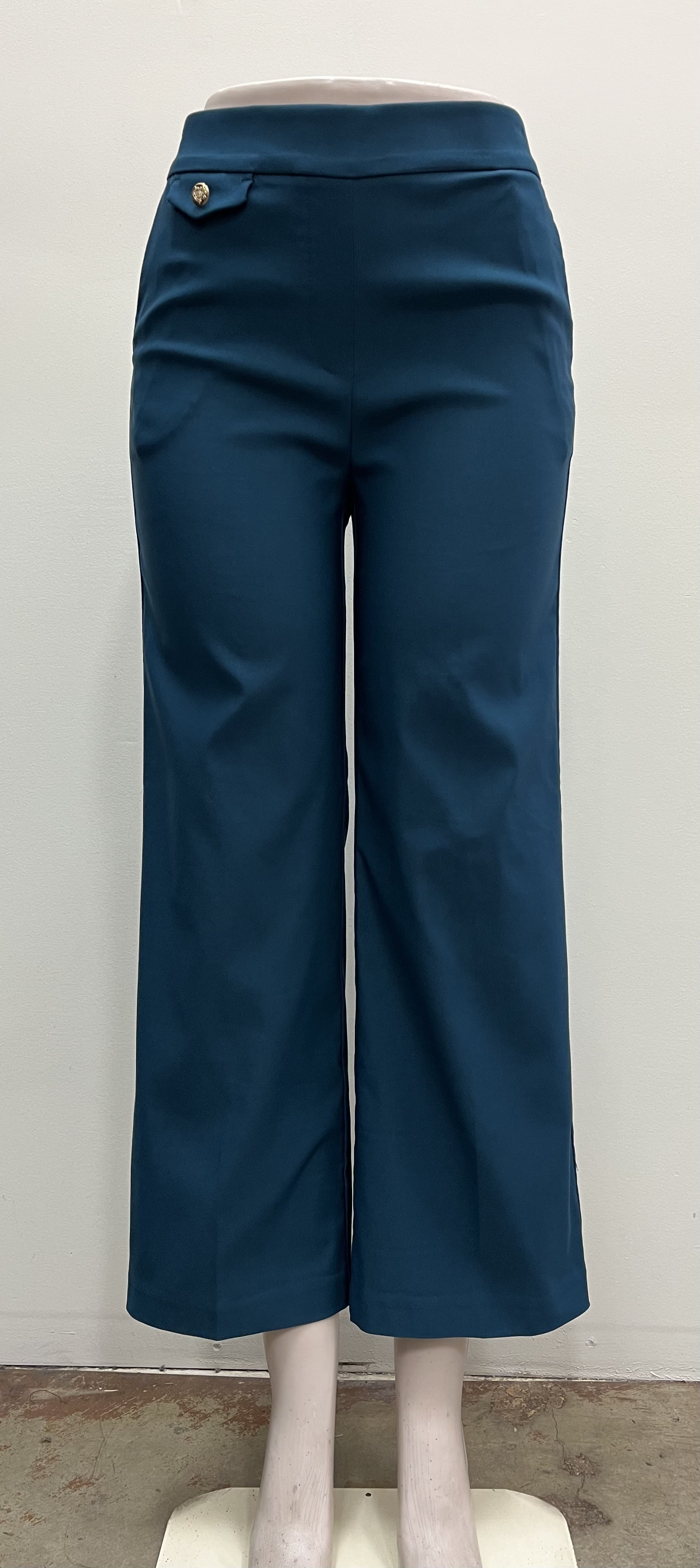Counterparts pull on stretch coin pocket wide leg front pockets ankle ...