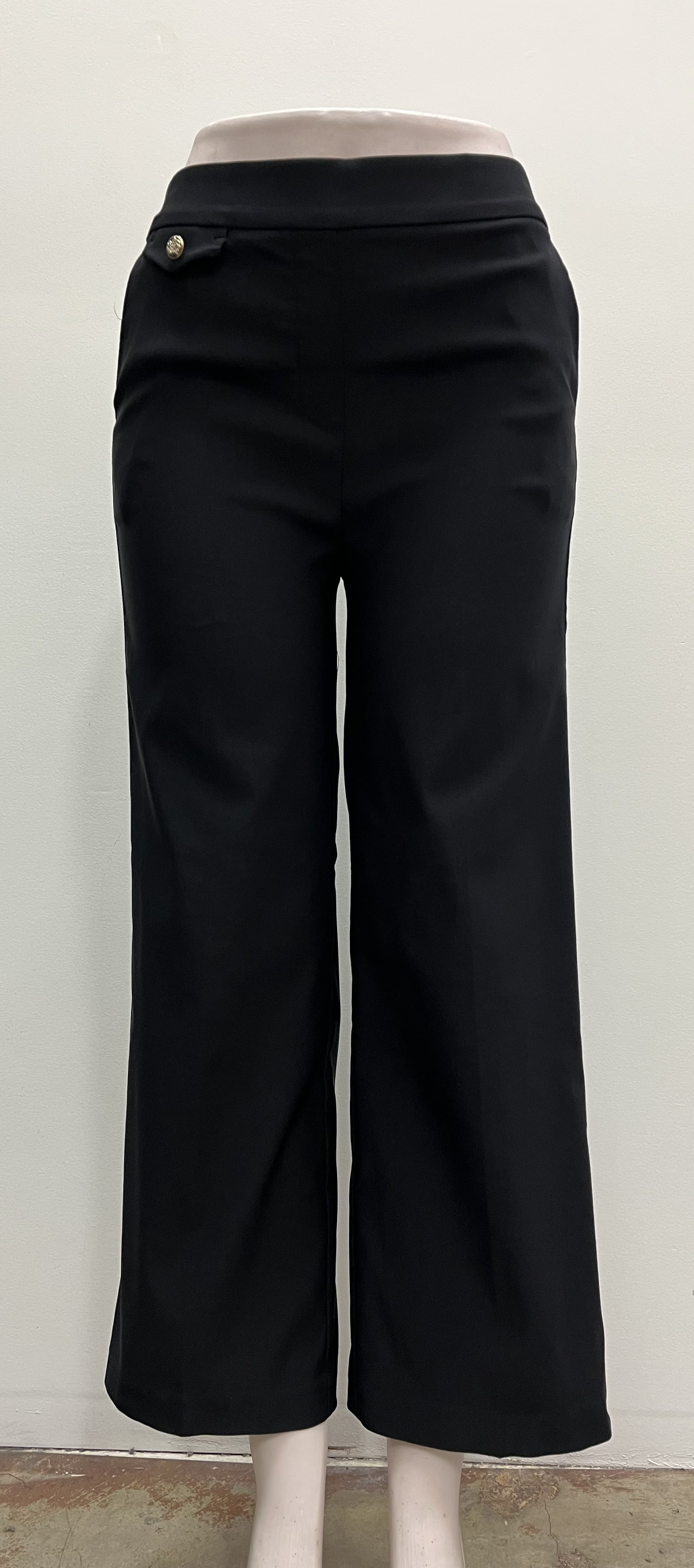 Counterparts solid pull on stretch coin pocket wide leg snkle length ...