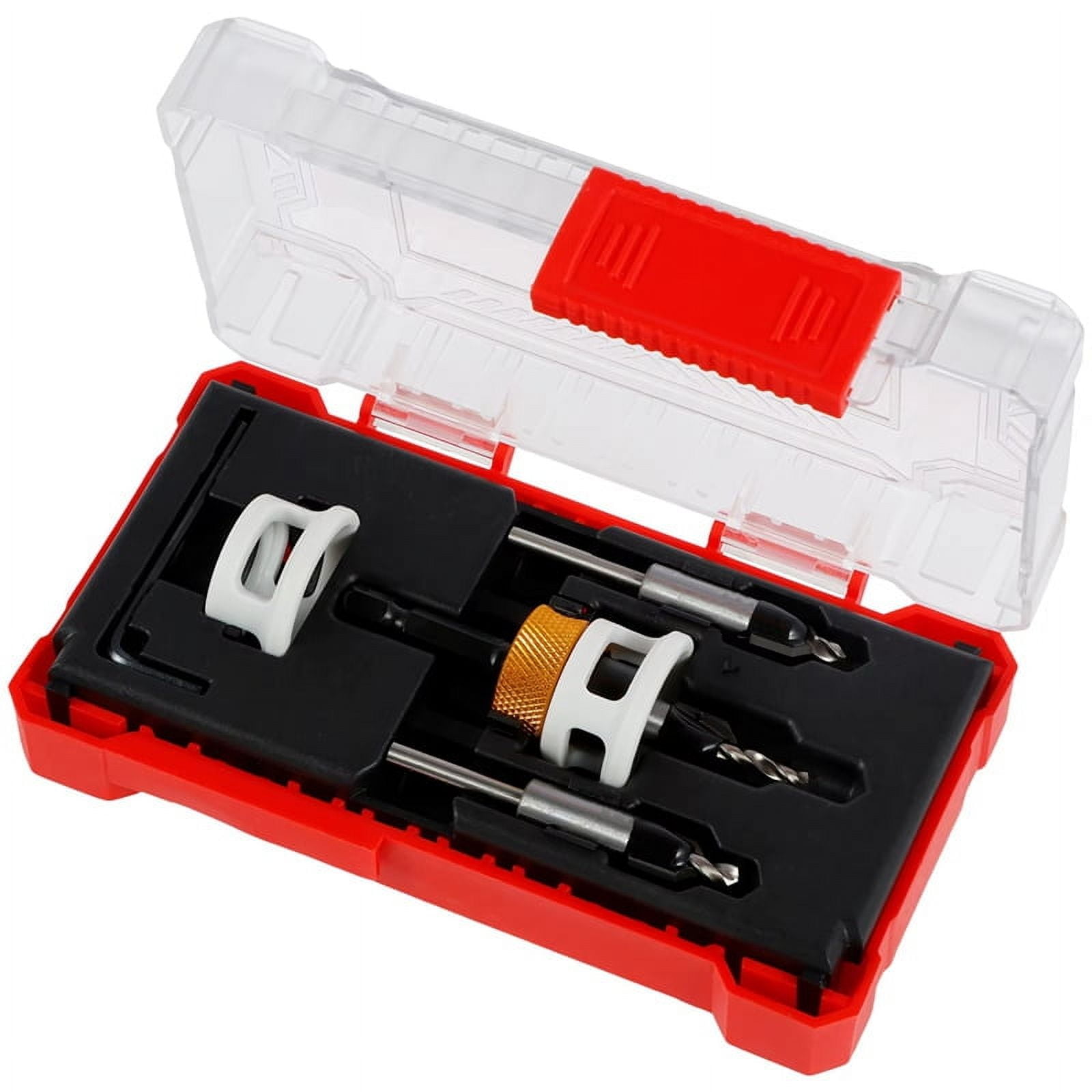 Countersink Drill Bit Set with Adjustable Depth Stop Quick Change ...