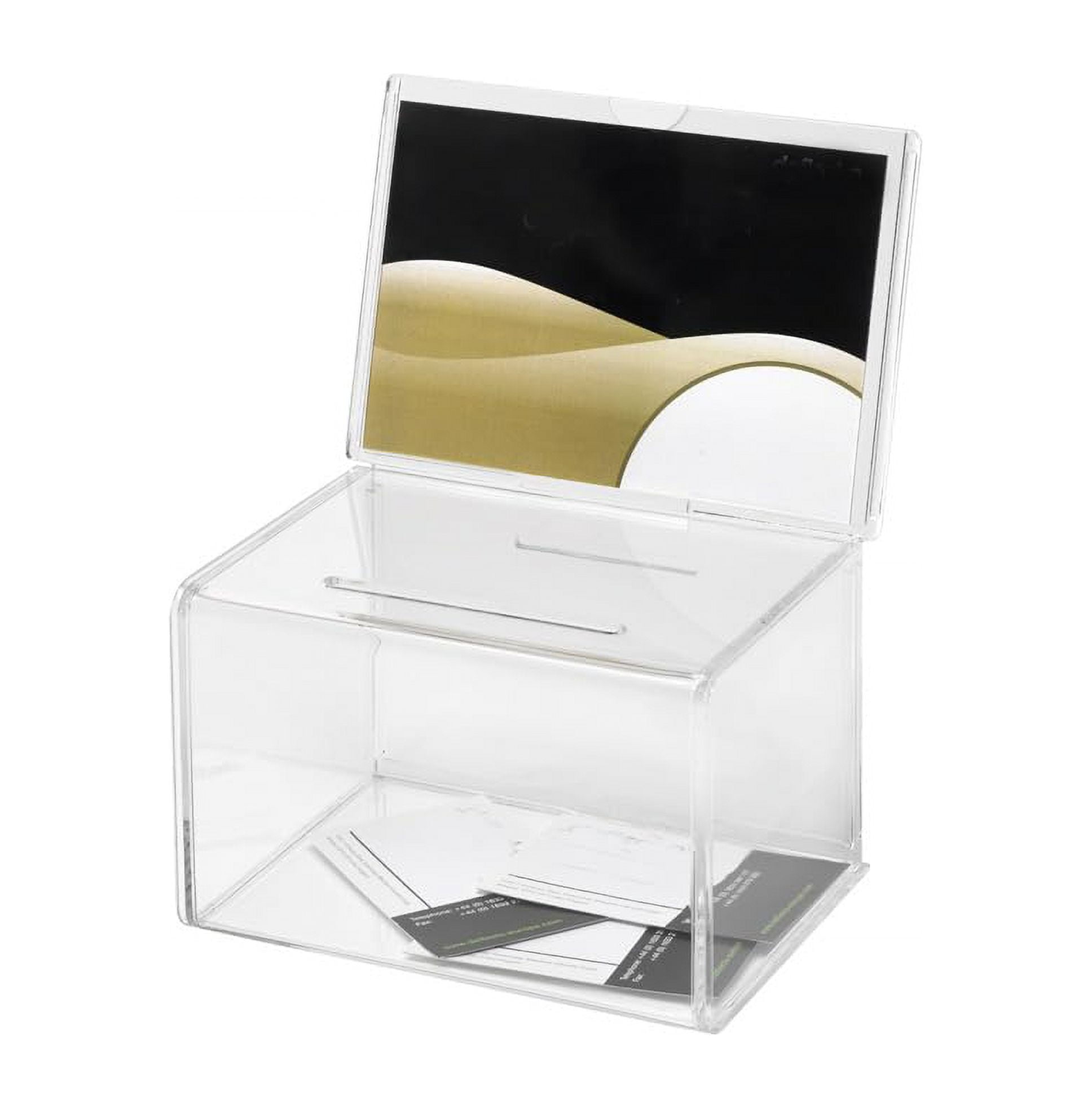 Countertop Acrylic Entry Boxes Without Keylock for Raffle,Ballot ...