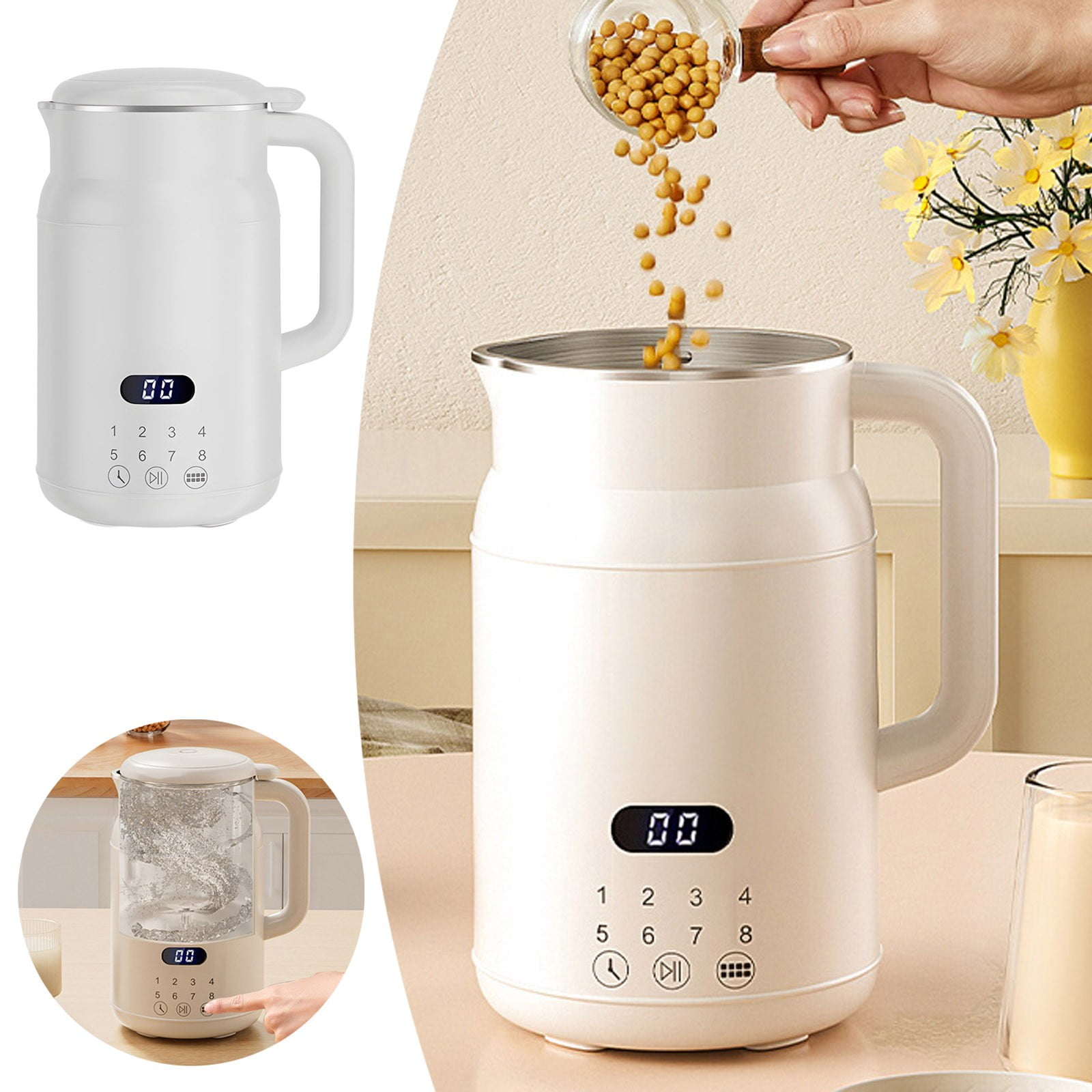 Countertop Blender, Soybean Milk Maker & Juicer with Vacuum Pump and ...