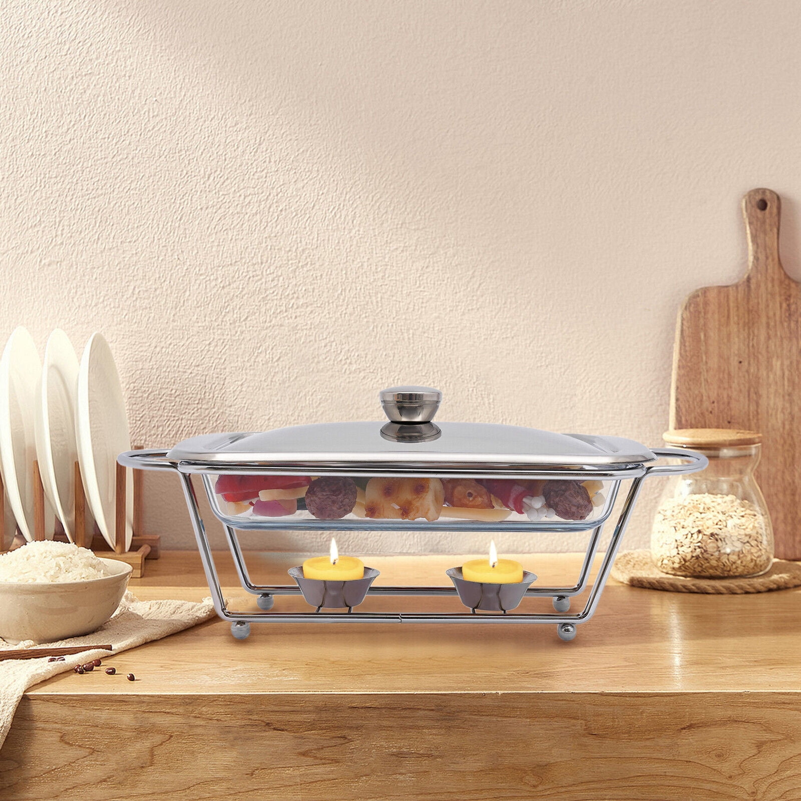 Countertop Chafing Dish Buffet Set Warming Tray Buffet Server Food ...