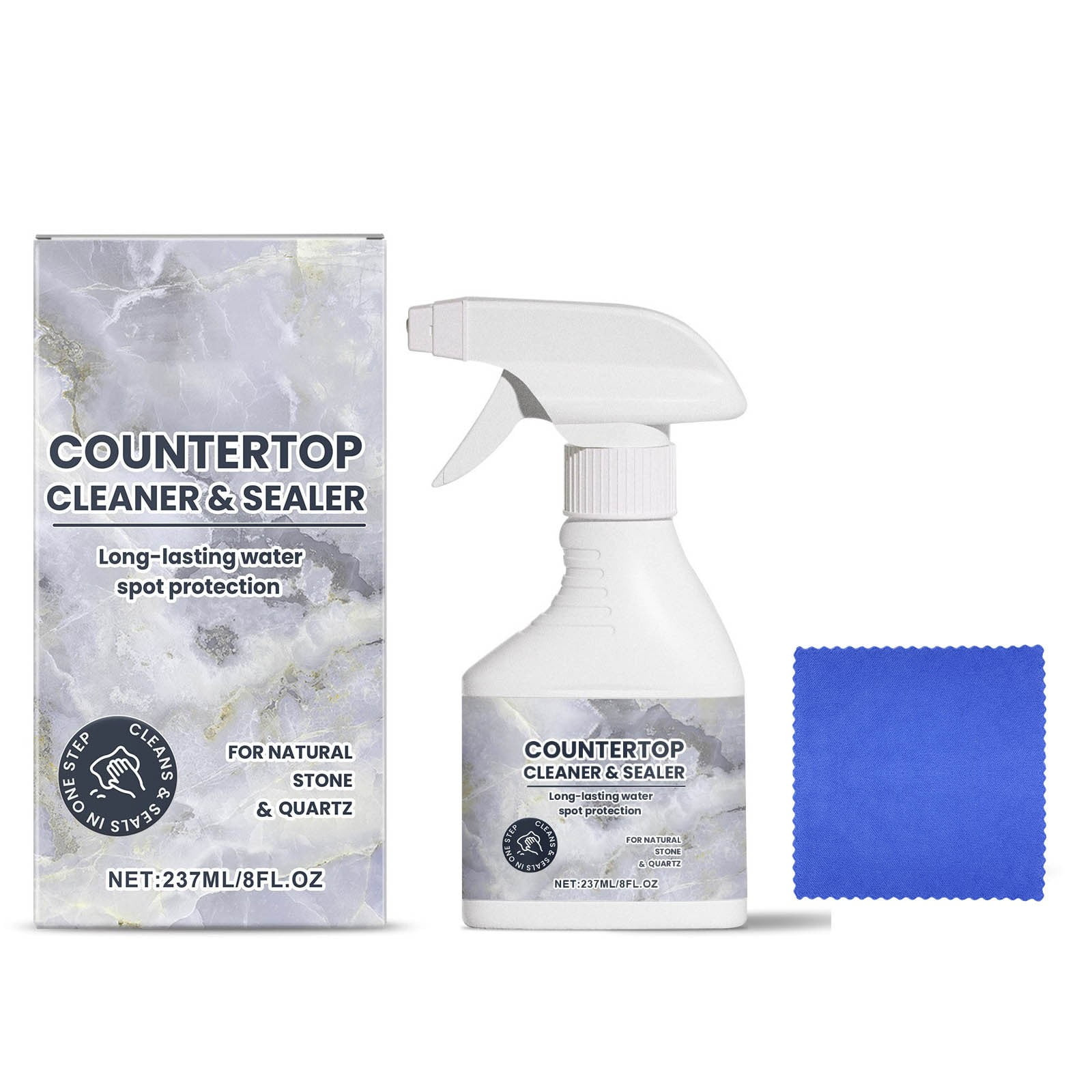 Countertop Cleaner Spray 8oz Removes Stubborn Stains Water Marks On ...