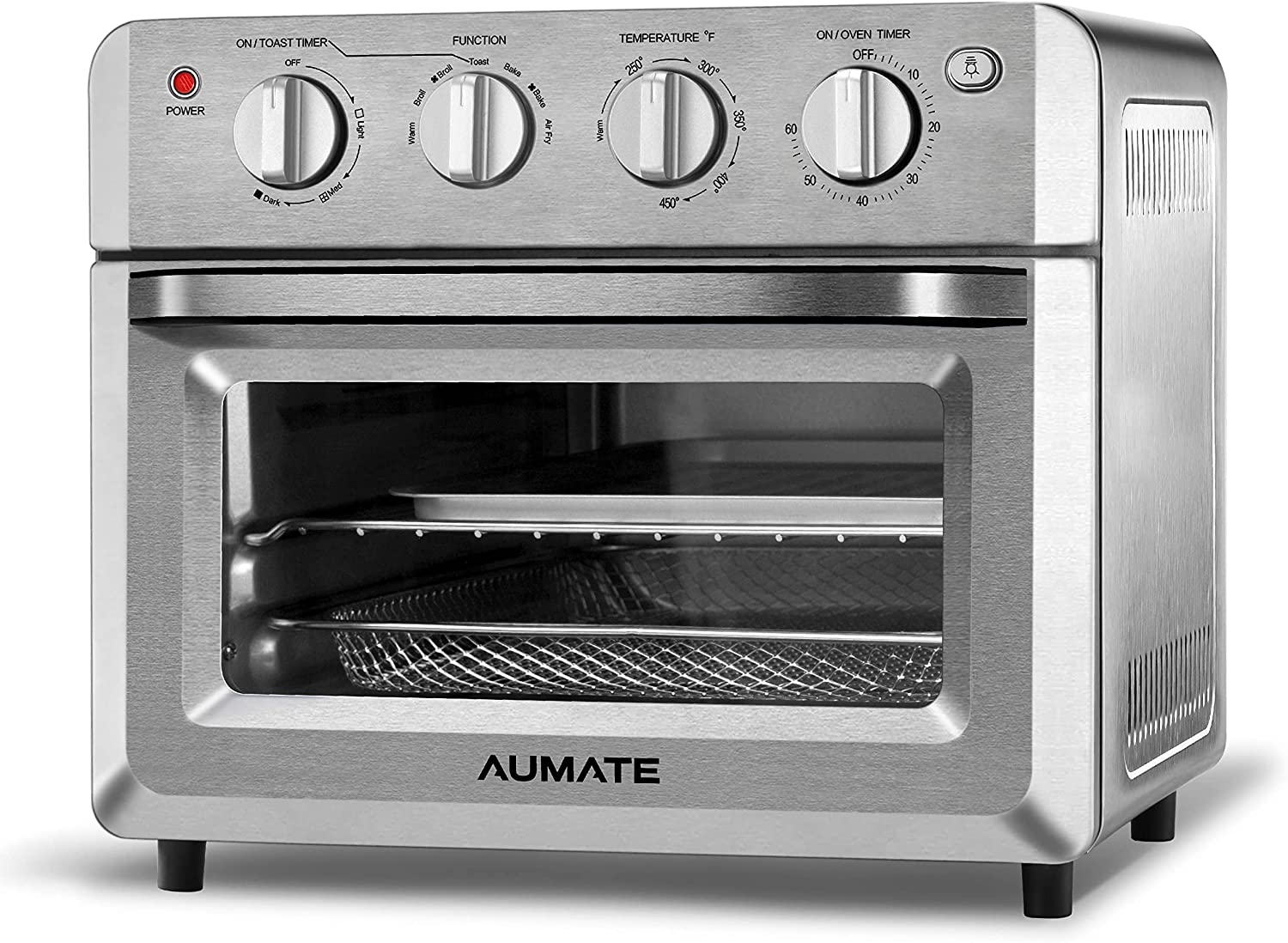Countertop Convection Toaster Oven, AUMATE Unbranded 7-in-1 Air Fryer ...