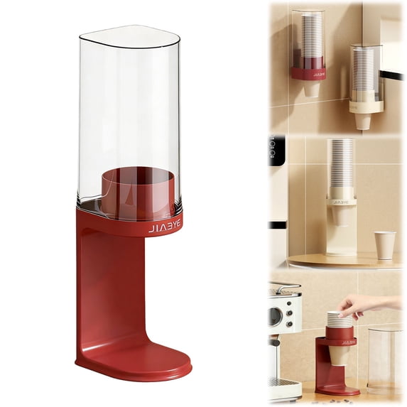 Countertop Cup Dispenser for Disposable Cups - Space-Saving Paper Cup ...