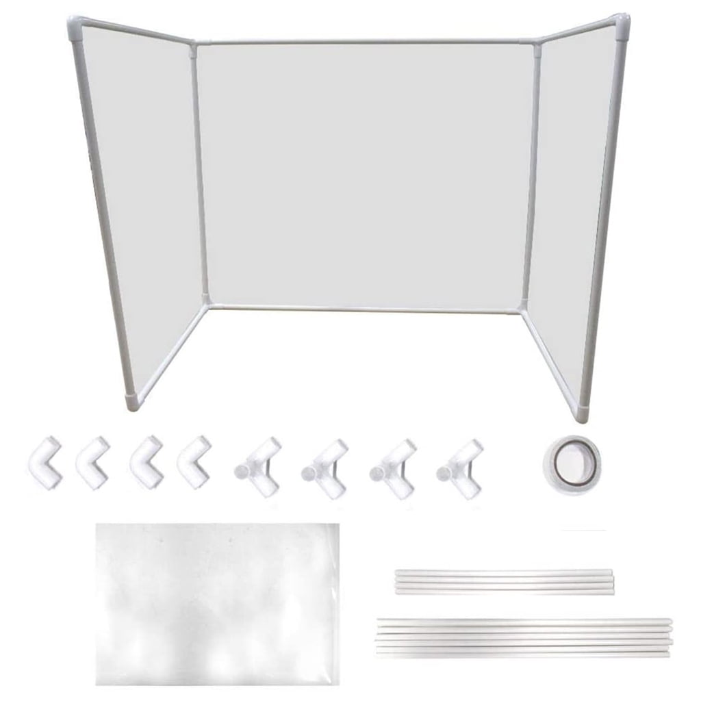 Countertop Desk Sneeze Guard- Protective Partition, Plexiglass Shield ...
