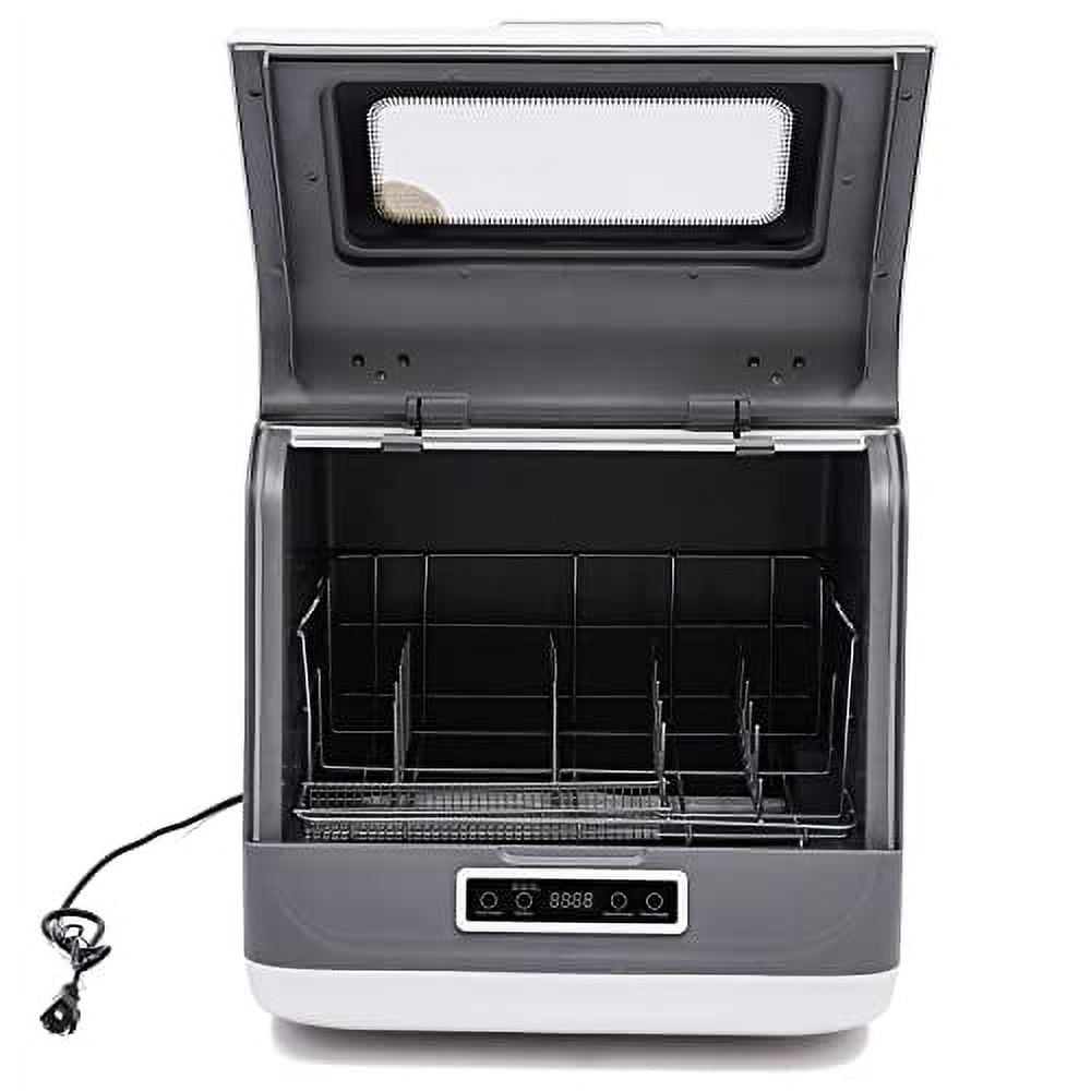 Countertop Dishwasher, 1200W Table Dish Washer 3 Washing Modes 75°C Hot ...