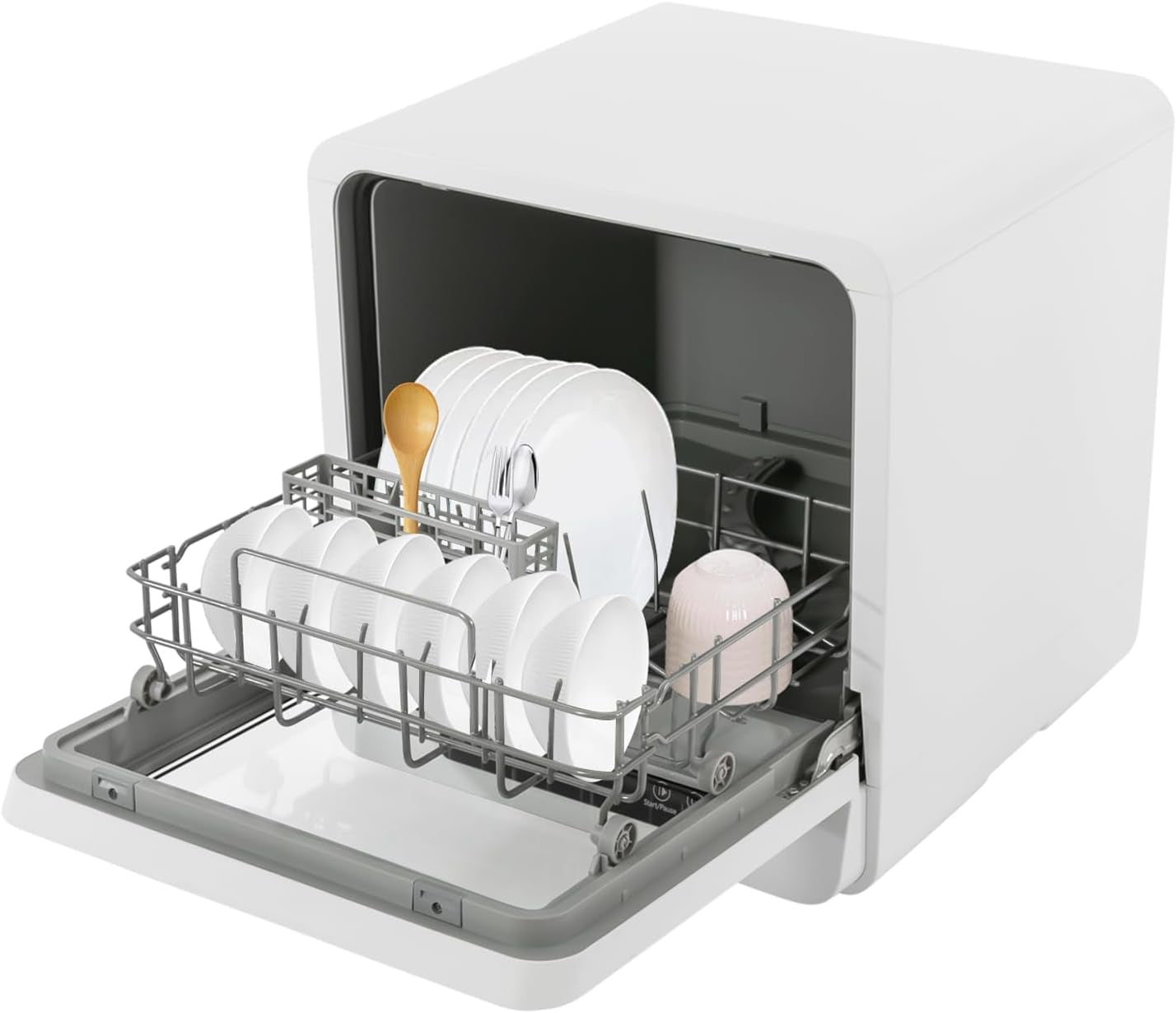 Countertop Dishwasher Compact Dishwasher, Mini Dishwasher with 4.8L ...