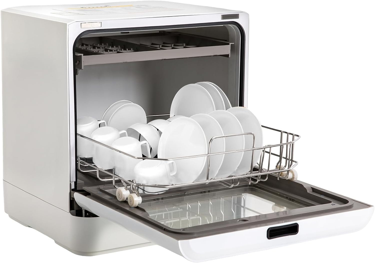 Countertop Dishwasher, White Portable Dishwasher with Water Tank 4 ...