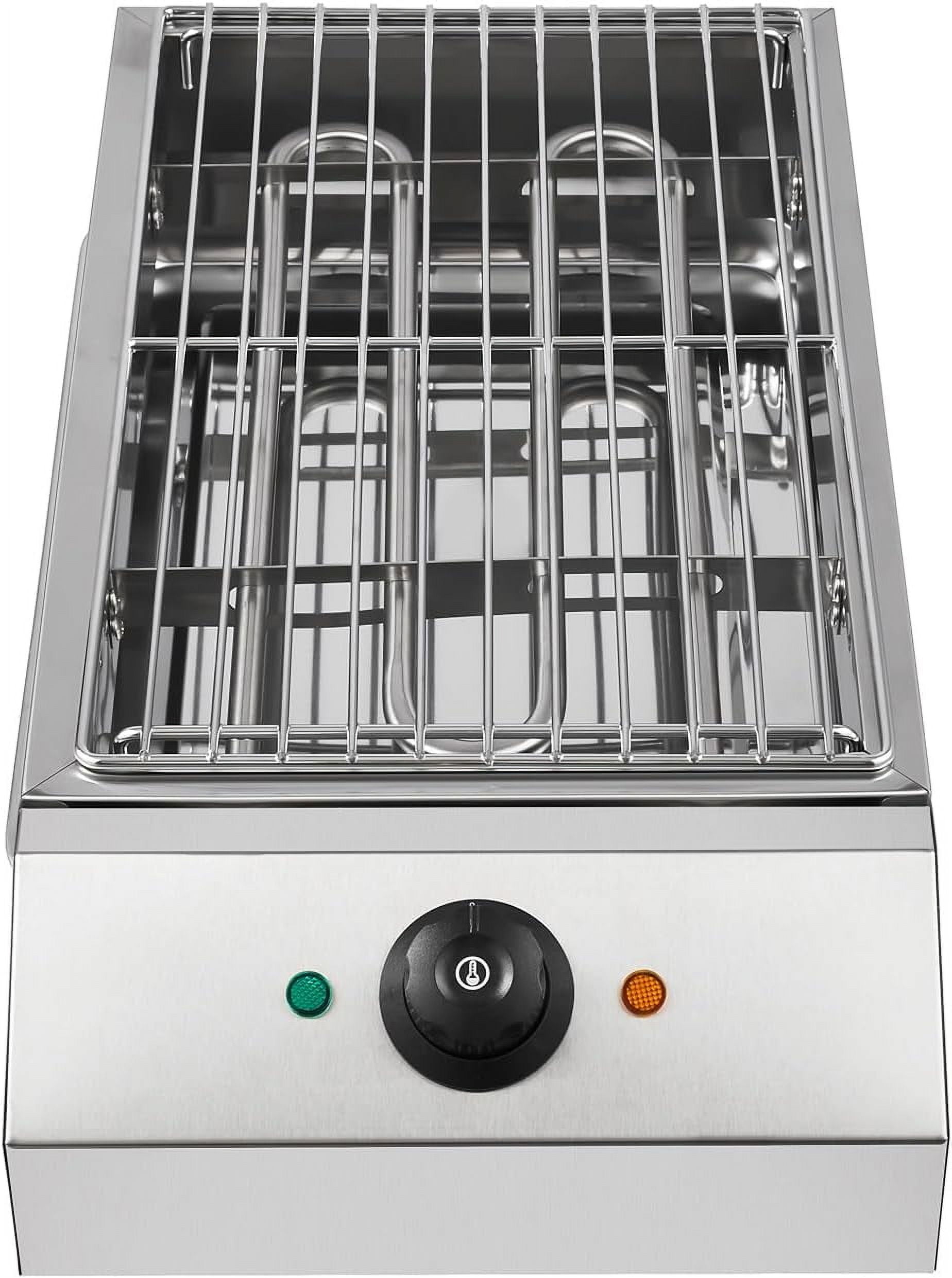 Countertop Electric BBQ Grill 1800W Smokeless Indoor Grill Stainless ...