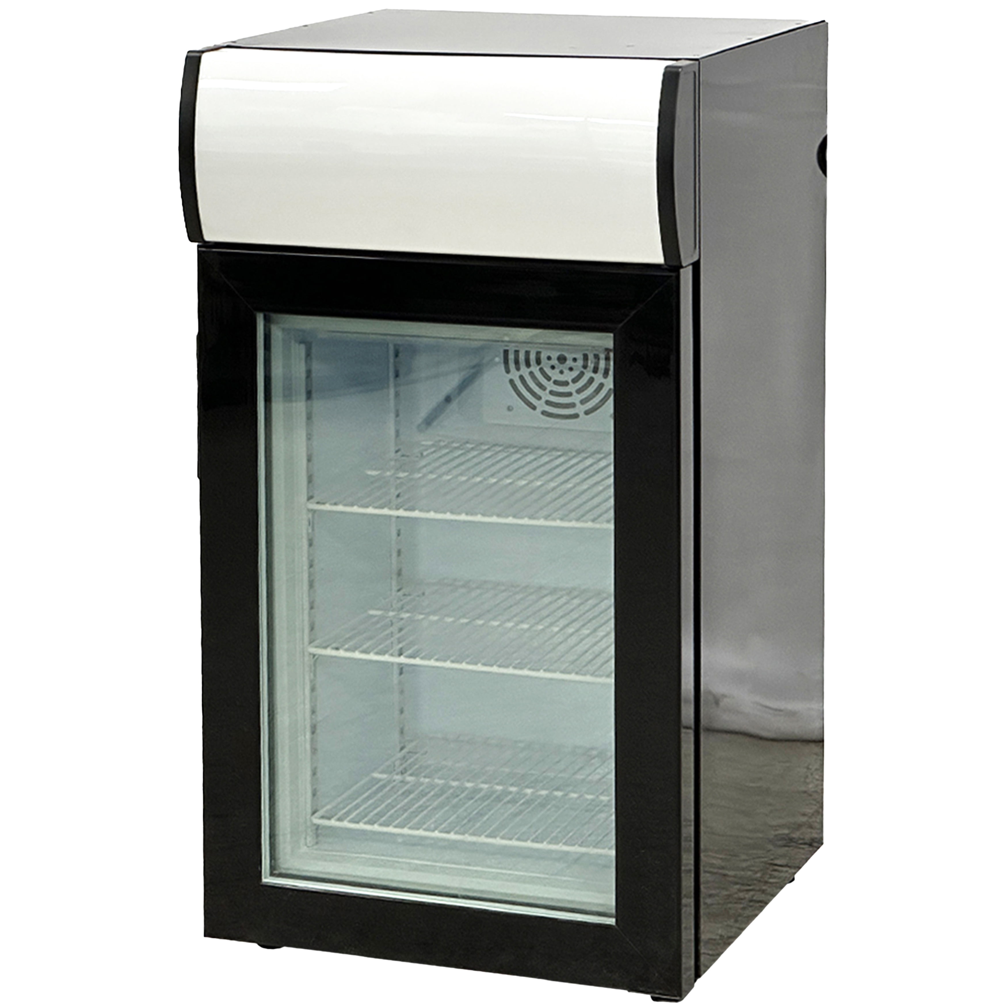 NSF 19 in. Countertop Glass Freezer, Ice Cream Freezer, Low Nosie 50L ...