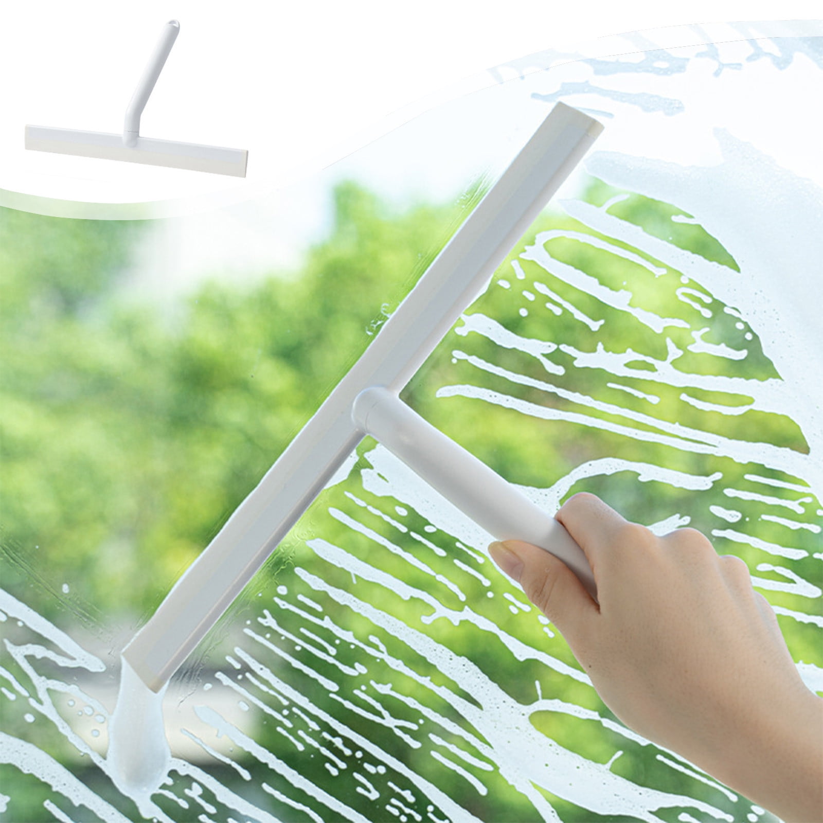 Countertop Glass Scraper, Window Wiper, Stainless Steel, Ergonomic ...