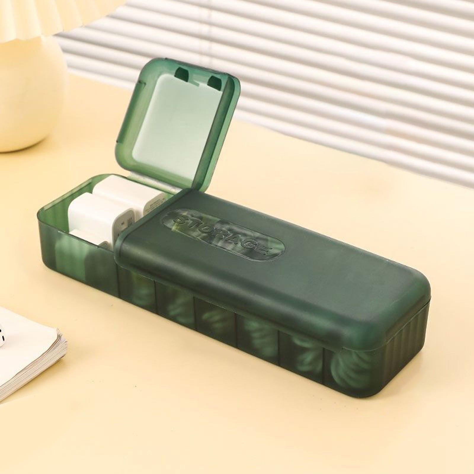 Countertop Hub Charger Cable Organizer, Desktop Data Cable Storage Box ...