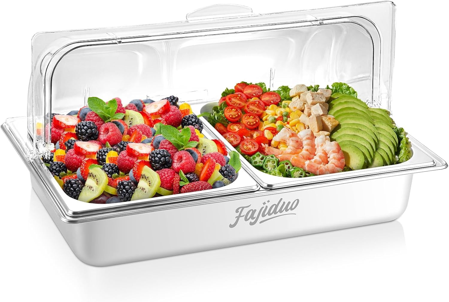 Countertop Ice Food Serving Display Container Spice Display Salad ...