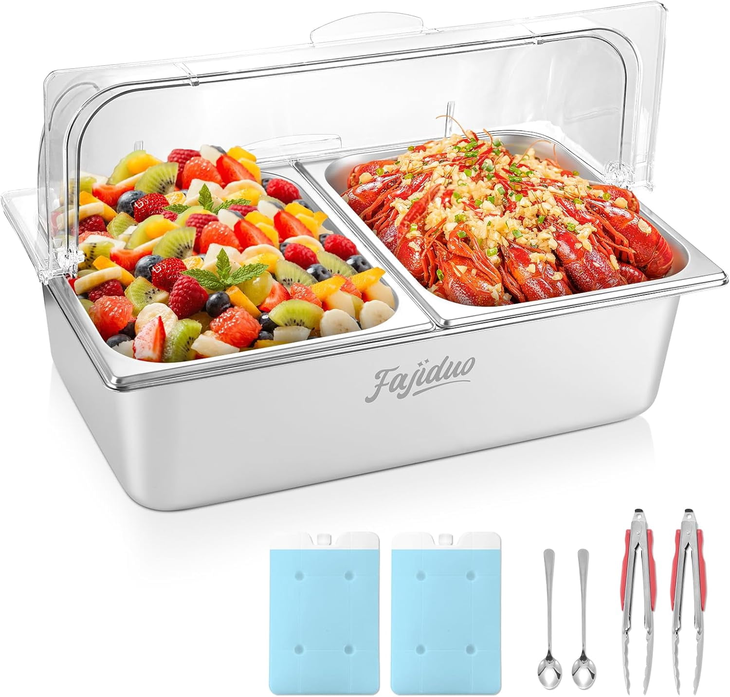 Countertop Ice Food Serving Display Container Spice Display Salad ...