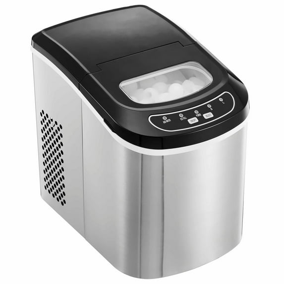Countertop Ice Maker 33Lbs/24H - Portable Ice Machine with Scoop, Self ...