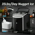 Countertop Ice Maker, 9 Ice Cubes in 6 Mins, 26.5Lbs/ 24H Self-Cleaning ...