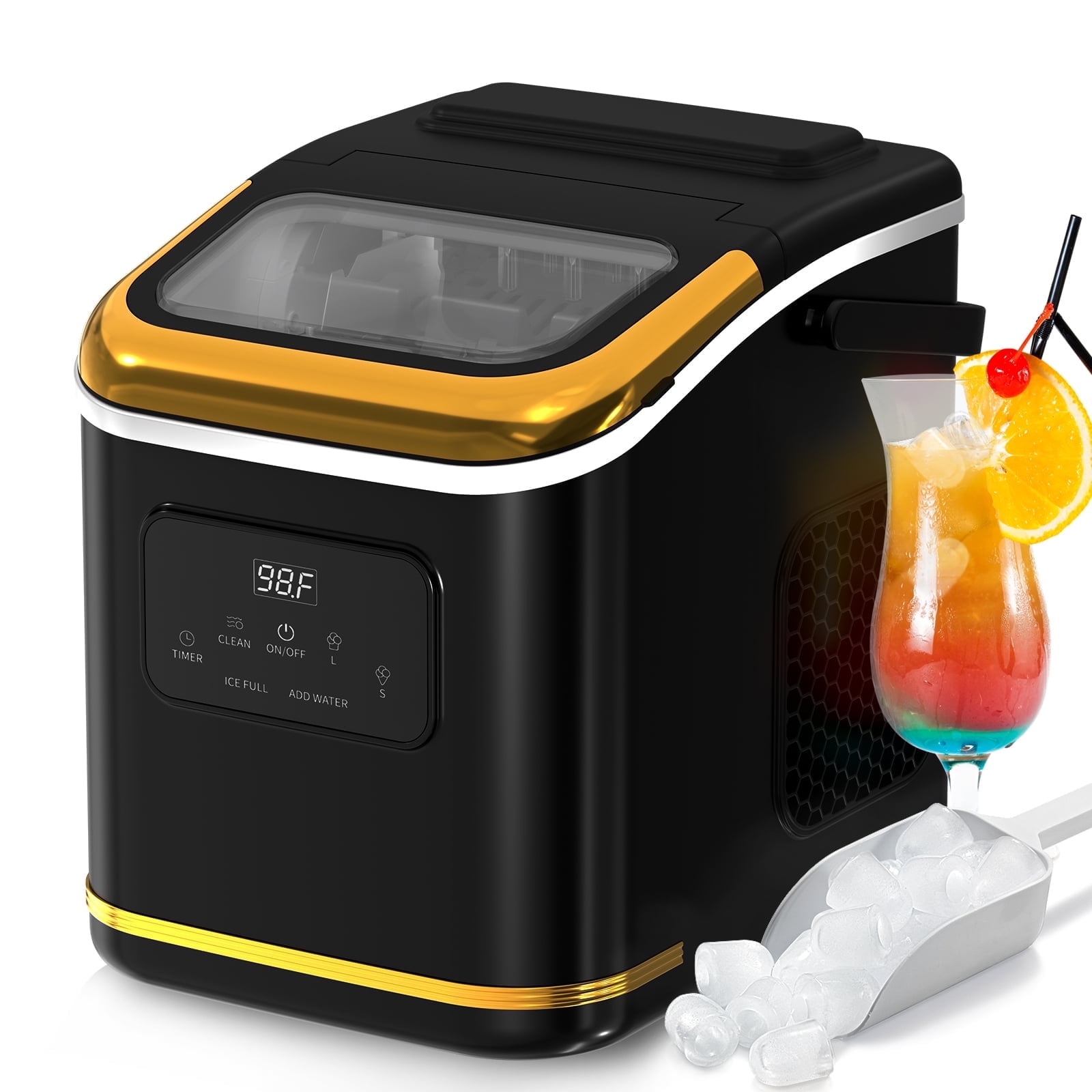 WAA Solo Classic Portable Ice Maker, 26 lb, Black - Walmart.com