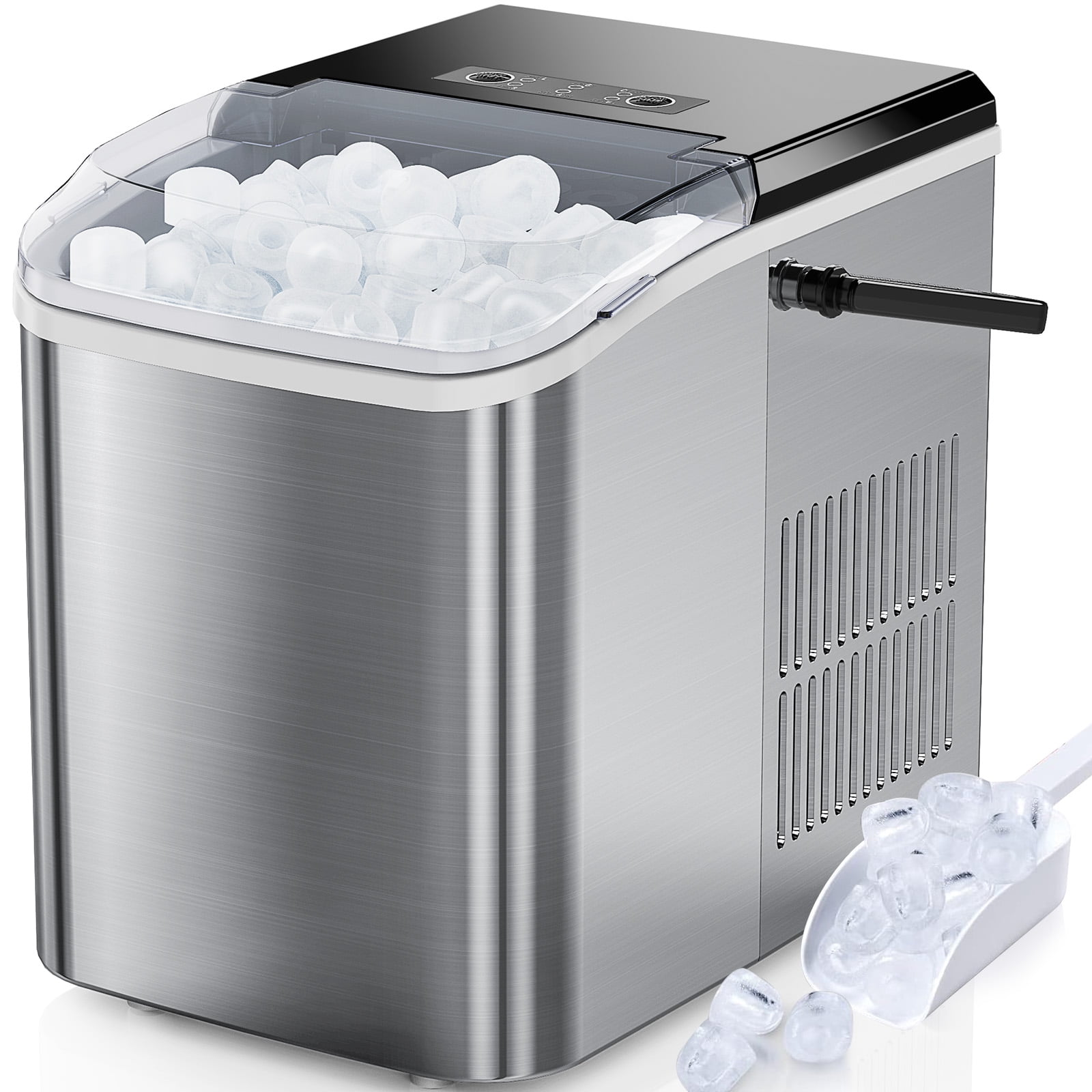 Countertop Ice Maker, Portable Ice Machine with Carry Handle, 9 Cubes ...