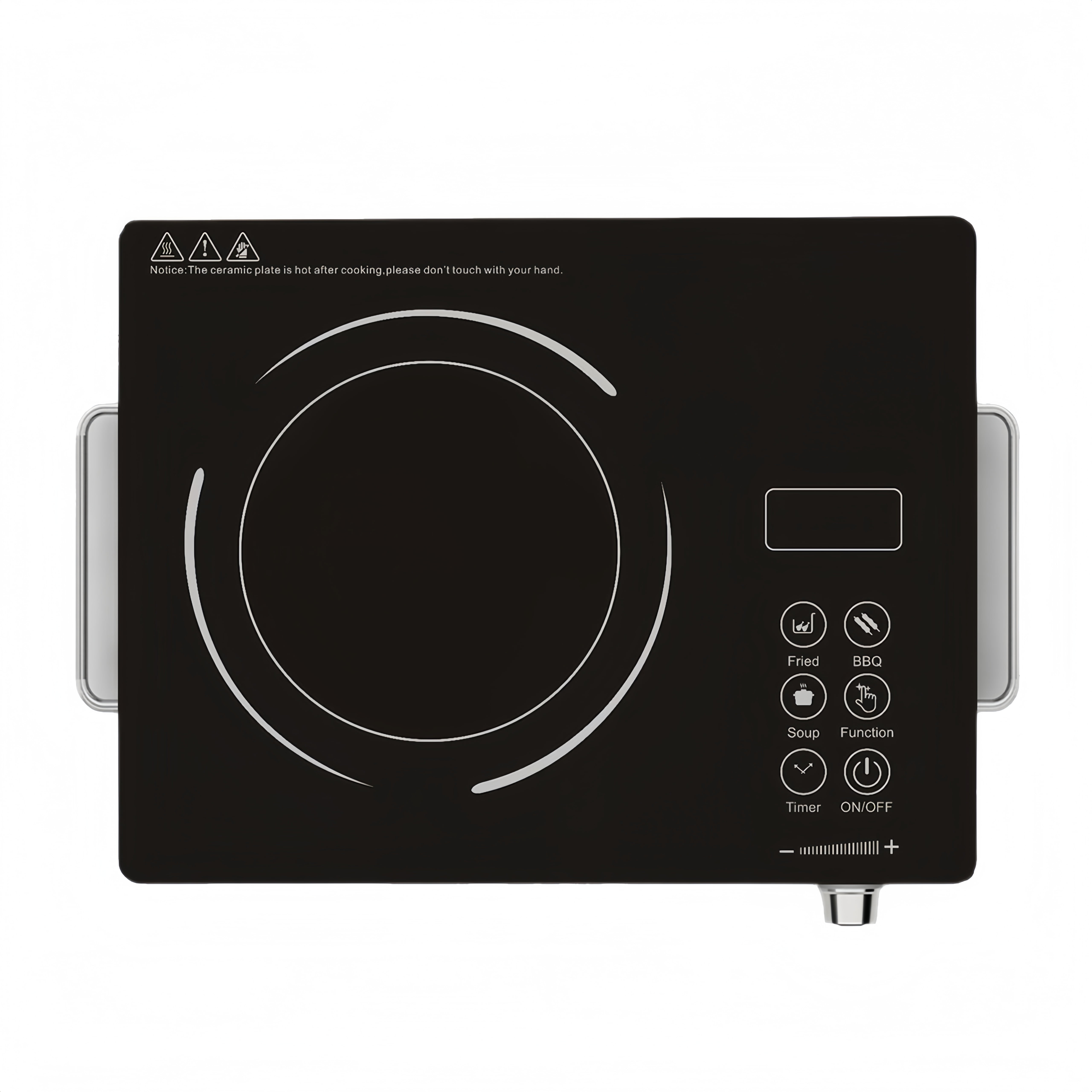 Countertop Infrared Single Burner,2000W Single Burner Electric Cooktop ...
