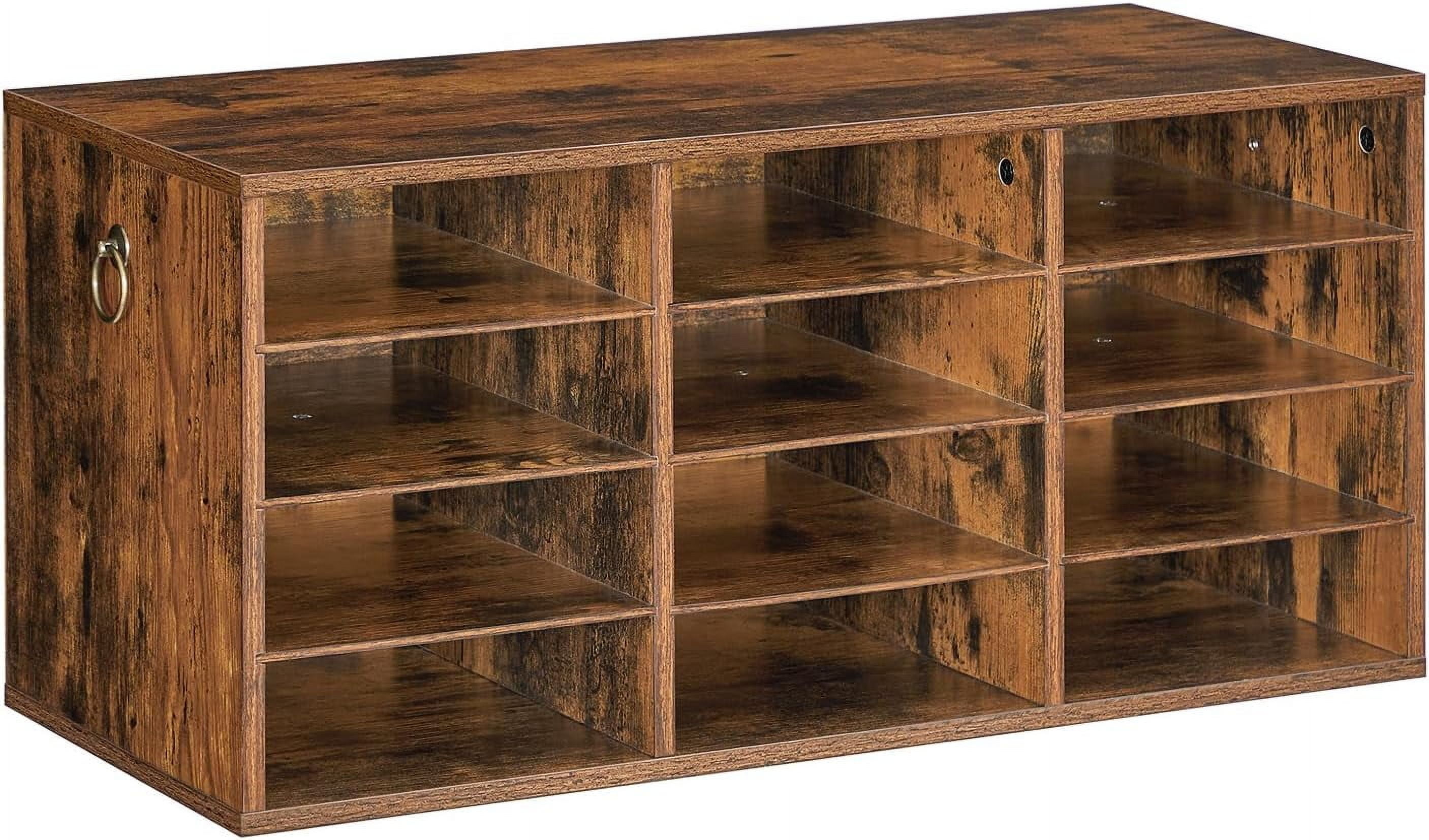 Countertop Mail Sorter Organizer, Wooden Literature Organizer, Student ...