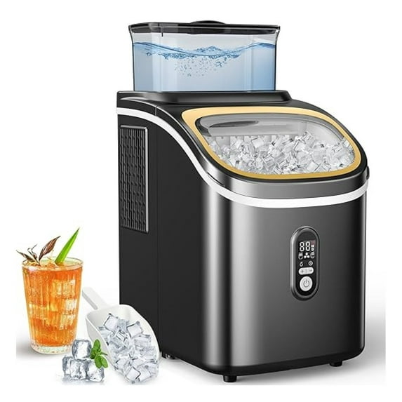 Countertop Maker, 30LBS/24H Portable Ice Machine with Top External ...