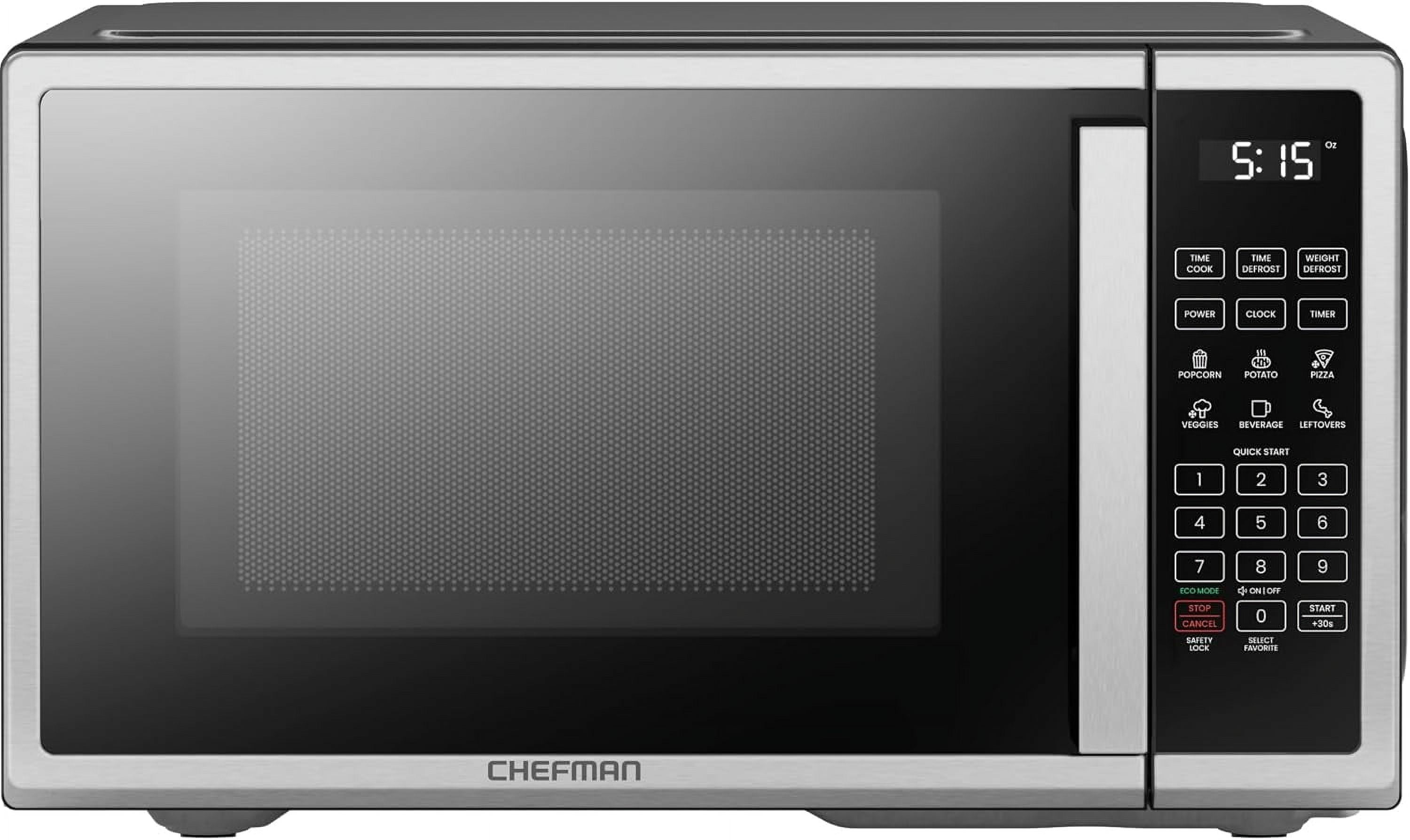 Countertop Microwave Oven 1.1 Cu. Ft. Digital Stainless Steel Microwave ...