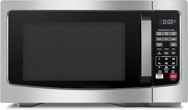 Countertop Microwave Ovens , Turntable Smart Humidity Sensor Menus Mute ...