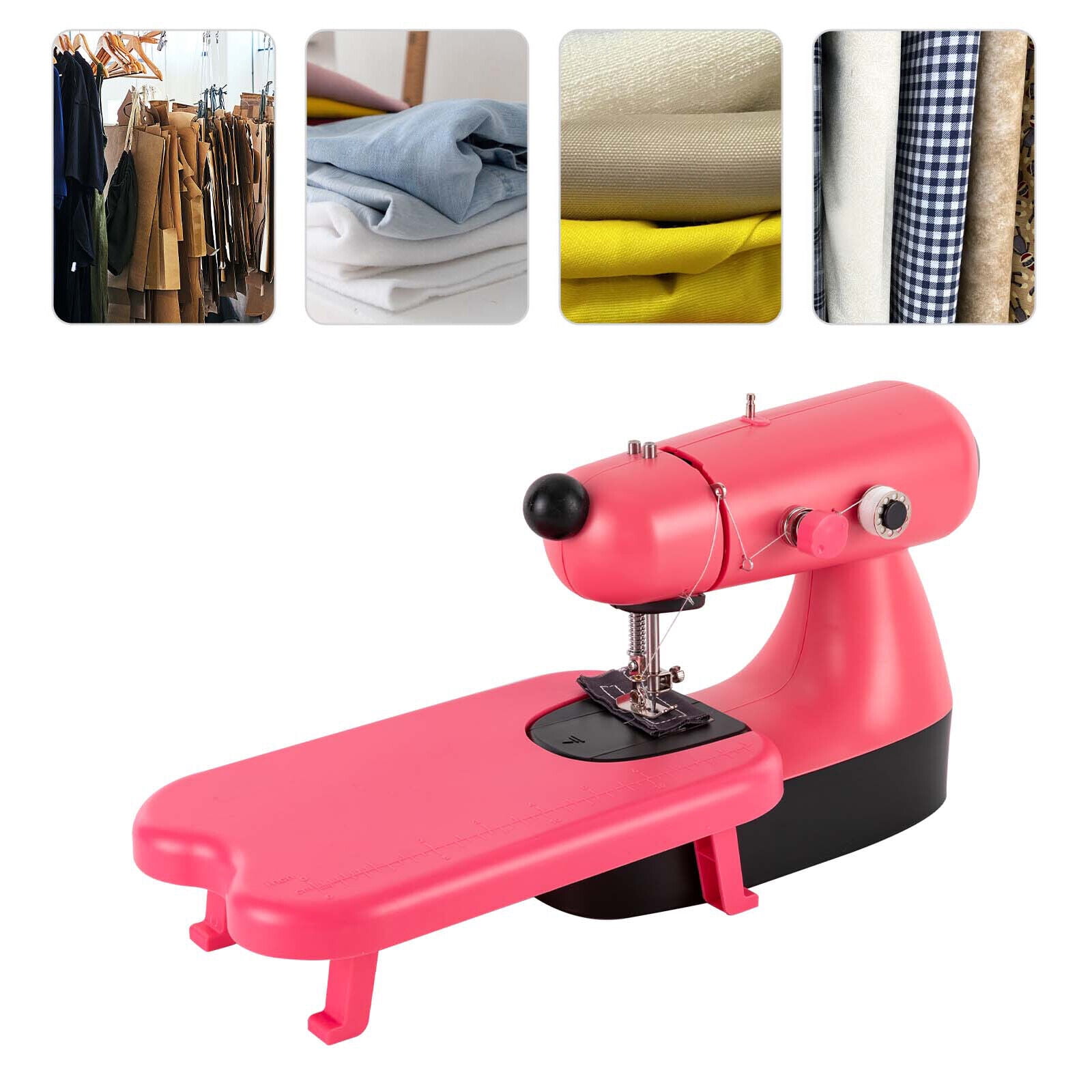 Countertop Mini Sewing Machine - Clothing Crafts Automatic&Foot Pedal W ...