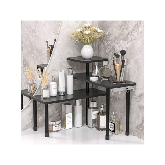 Countertop Organizer Organization, 3 Tier Moveable Corner Shelf ...
