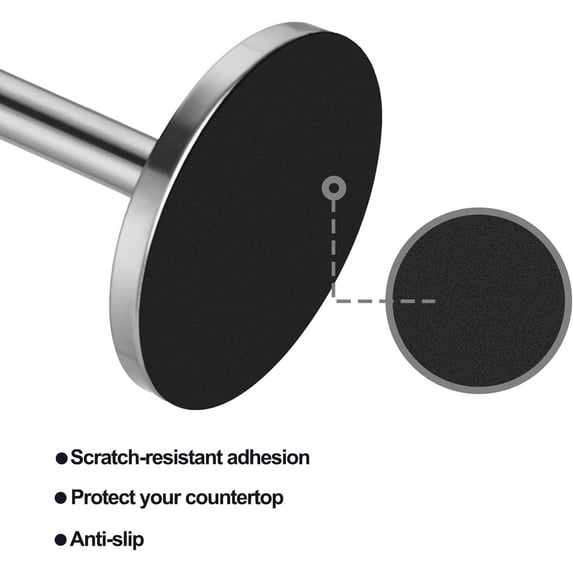 Countertop Paper Towel Holder – Freestanding Stainless Steel Stand, One ...