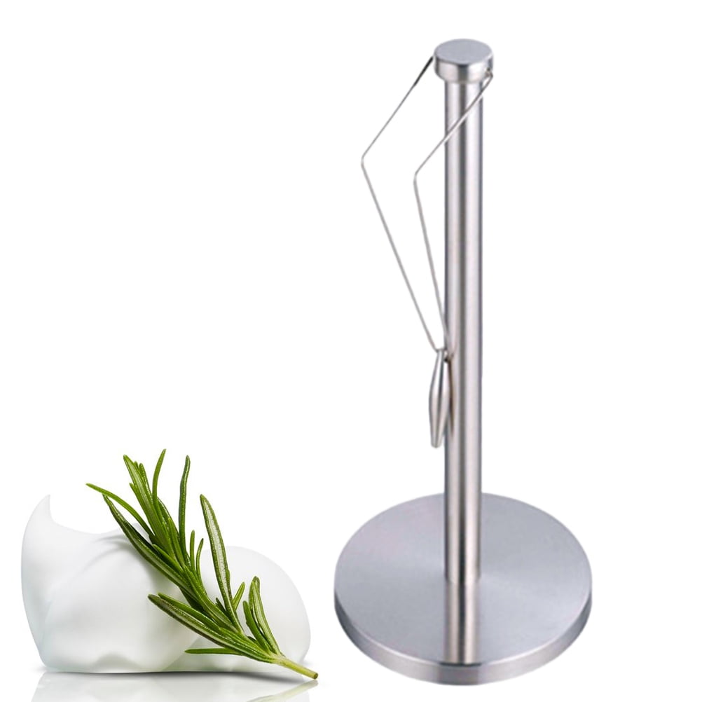 REOFLYUP Silver Round Head Support Arm Paper Holder Stainless Steel ...